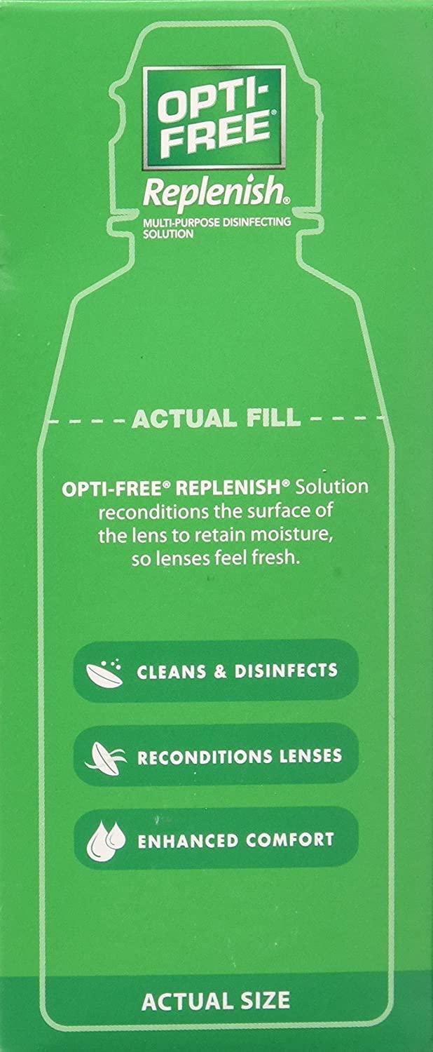 Opti-Free Replenish Contact Lens Solution 4 fl oz - Hydrating Eye Care ...