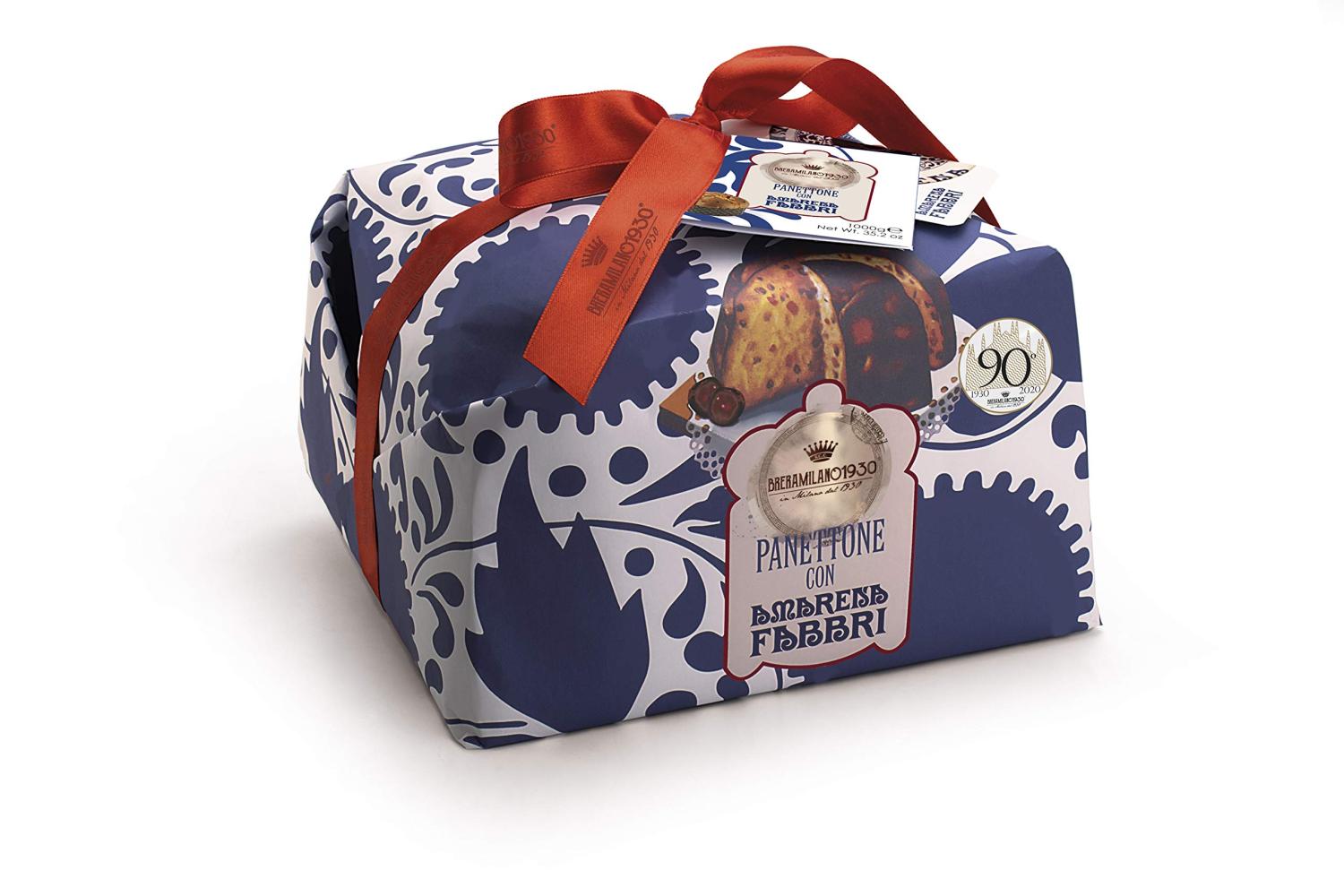 Amarena Fabbri Panettone 1000g with Candied Cherries - Authentic ...