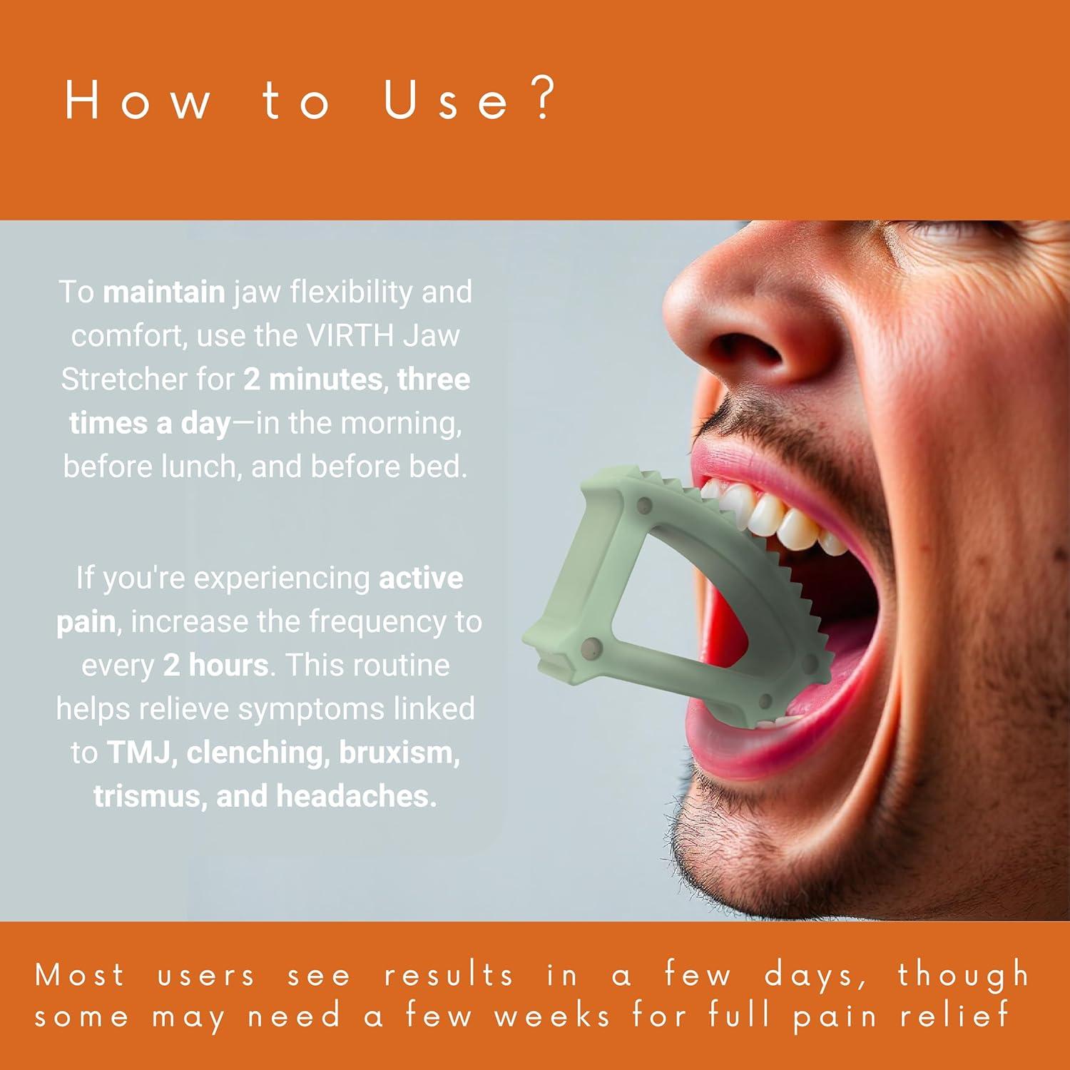 Silicone Jaw Stretcher - Effective TMJ Pain Relief Tool | Gentle Jaw ...