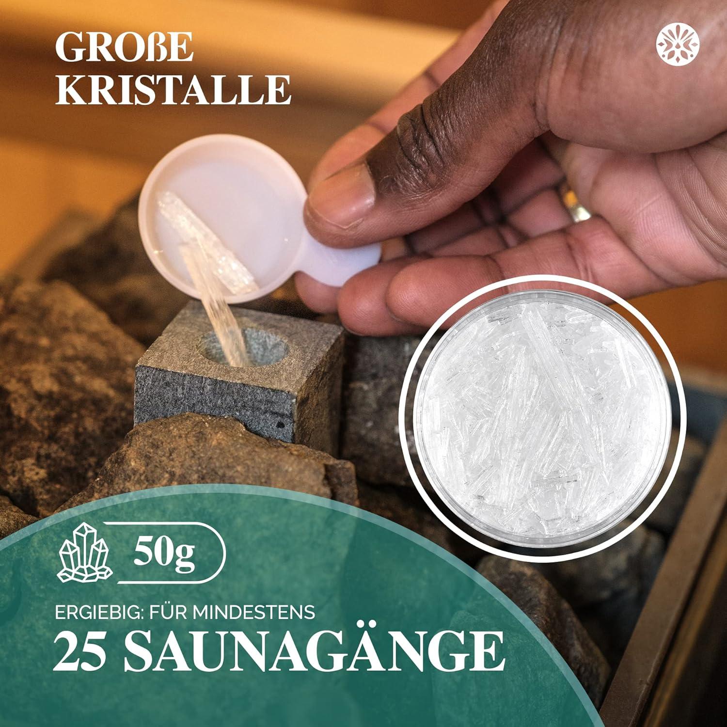 Buy LOWELL 50G Menthol Crystals - 100% Pure Mint for Sauna Infusions ...