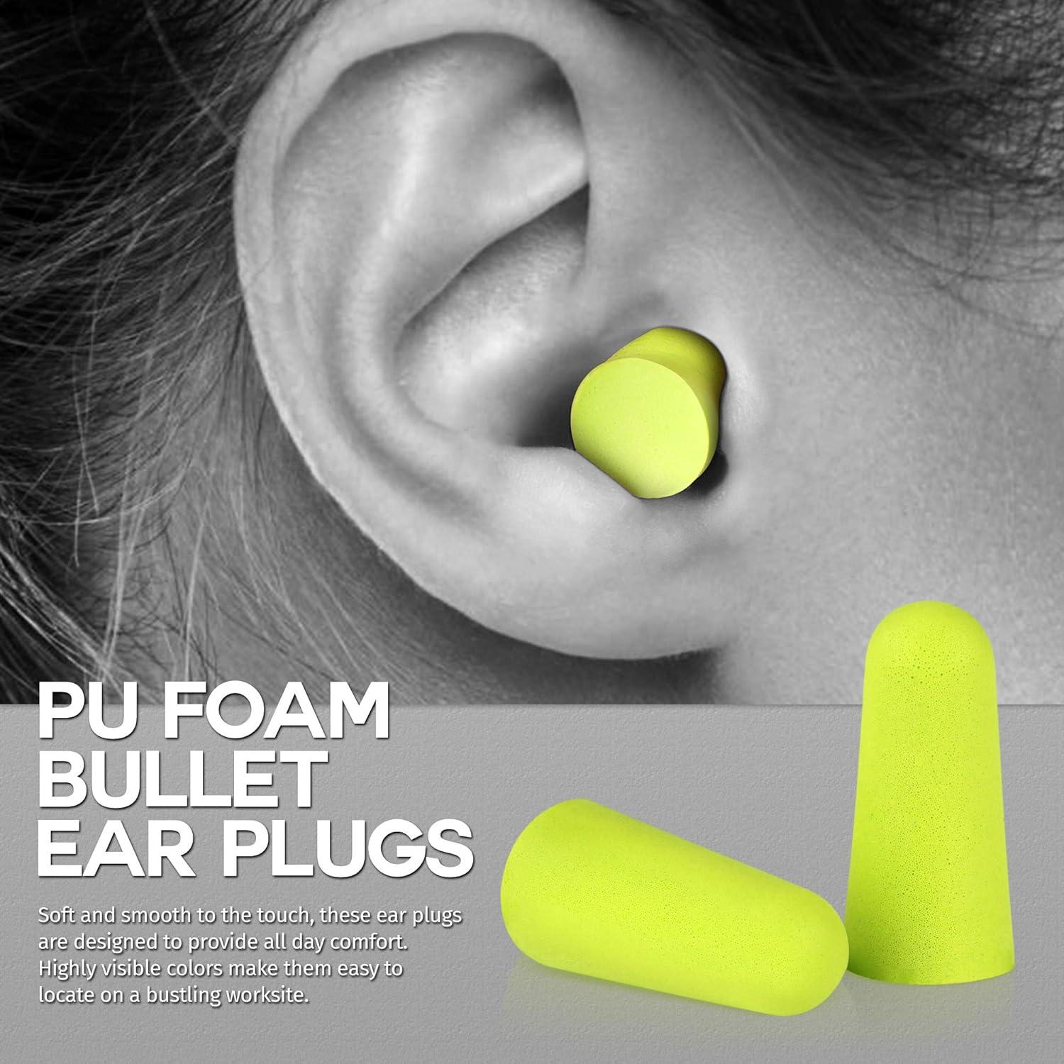 Genius Plugz Noise Cancelling Disposable Soft Foam Uncorded Ear Plugs ...