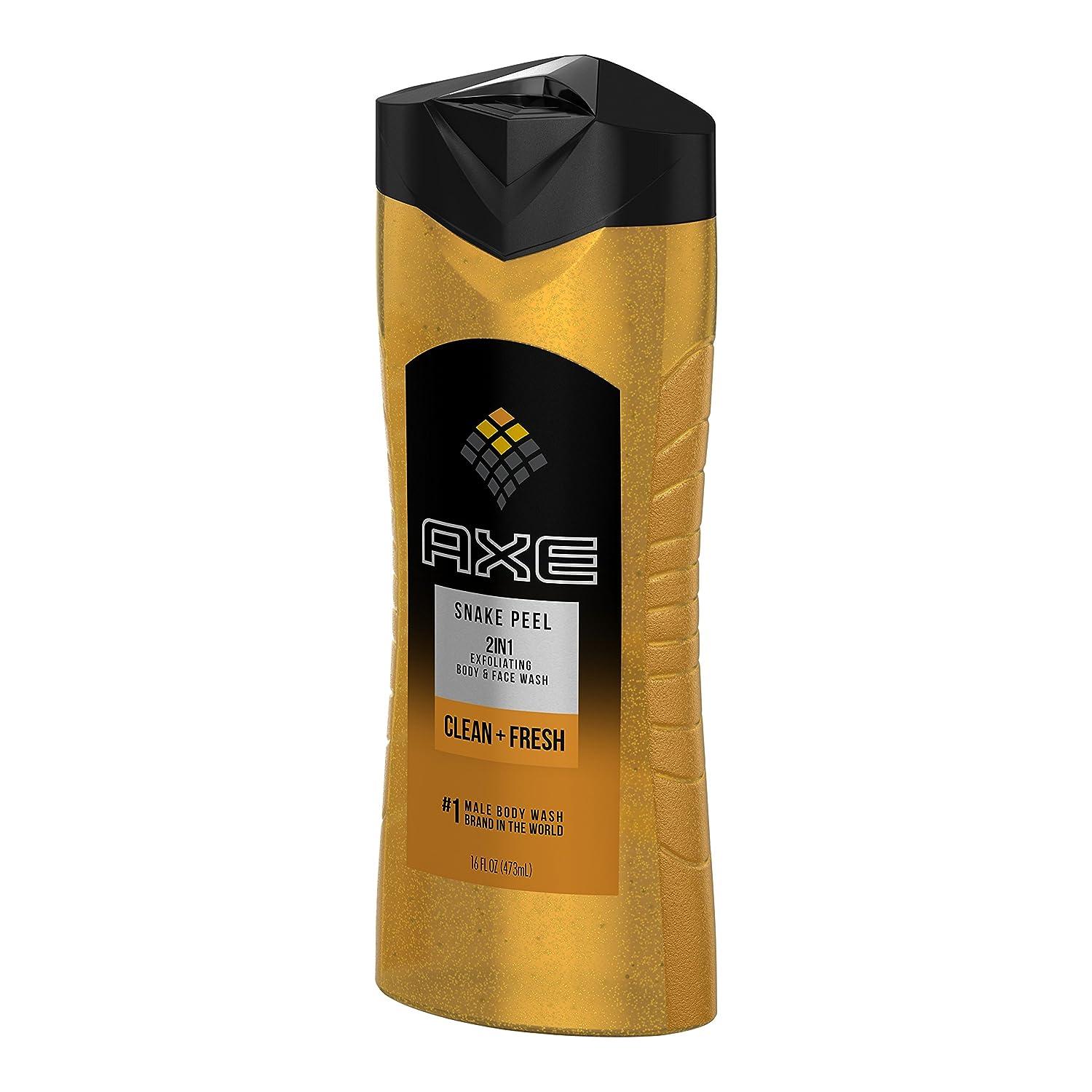 AXE Snake Peel Exfoliating Body Wash for Men - 16 Fl Oz (Pack of 1 ...