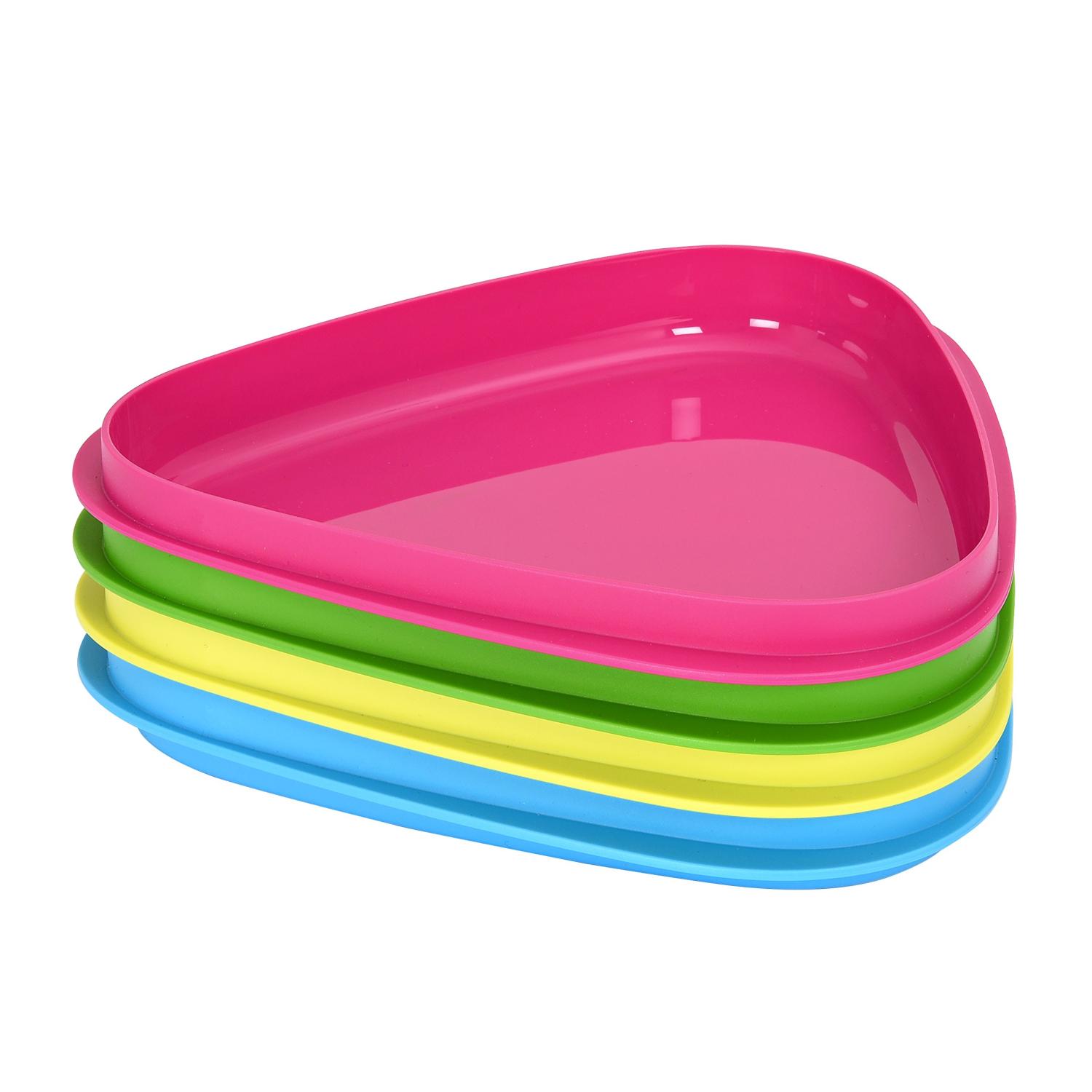 Light My Fire Convenient Stackable Plate Set - 4 Pack | Durable ...