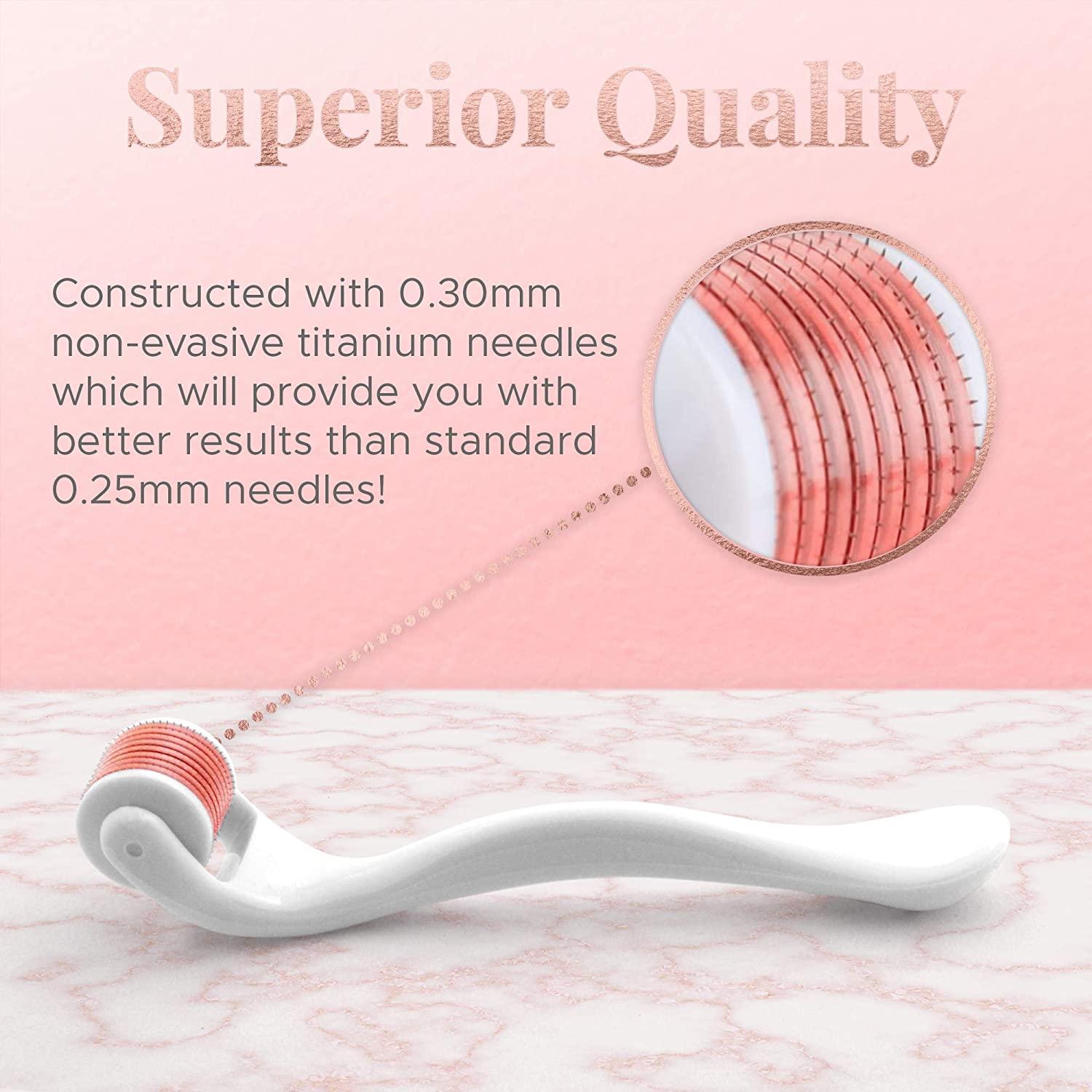 Derma Roller Microneedling Kit for Face 0.30mm - Complete Skin Set with ...