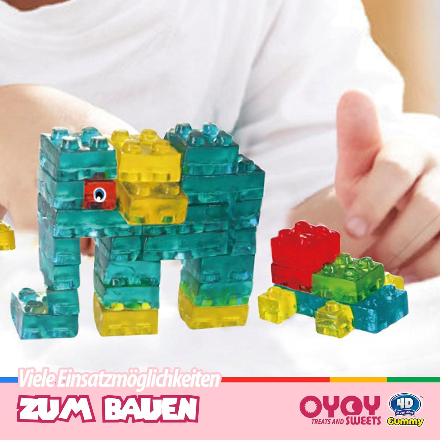 AMOS 4D Edible Fruit Rubber Building Blocks 100g Bag | Perfect for Kids ...