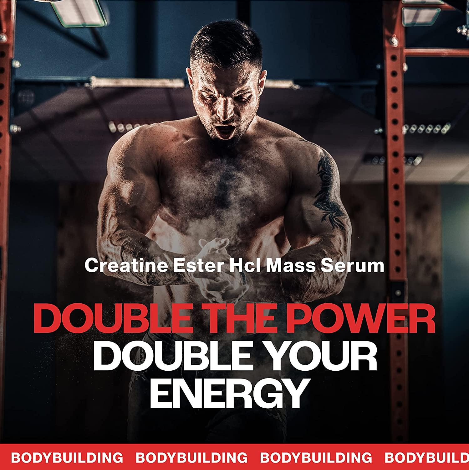Muscle Mass Serum with Glucosamine, Chondroitin & Creatine HCL Formula ...