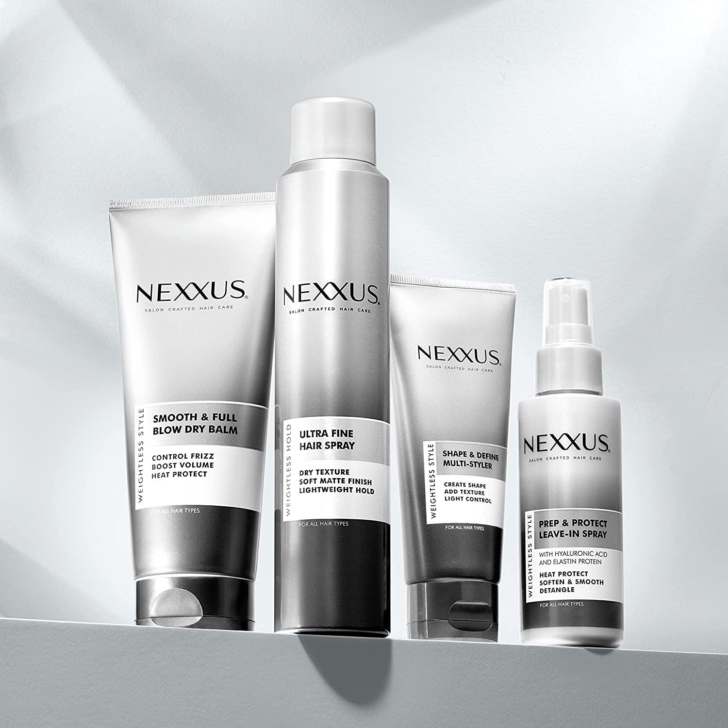 Nexxus Smooth & Full Blow Dry Balm 6 oz - Frizz Control, Volume, Heat ...