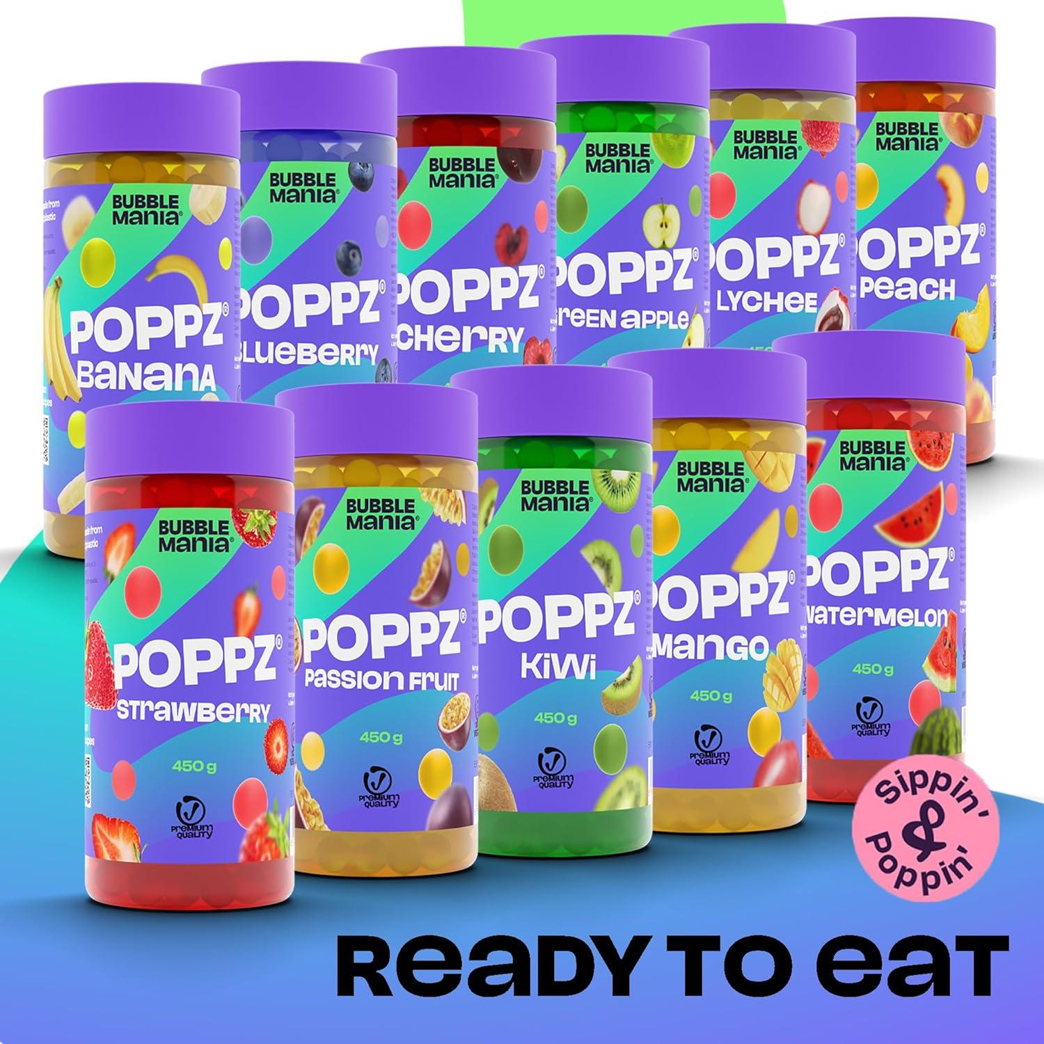 POPZ Popping Boba Fruit Pearls for Bubble Tea - Mango Flavor | 450g ...