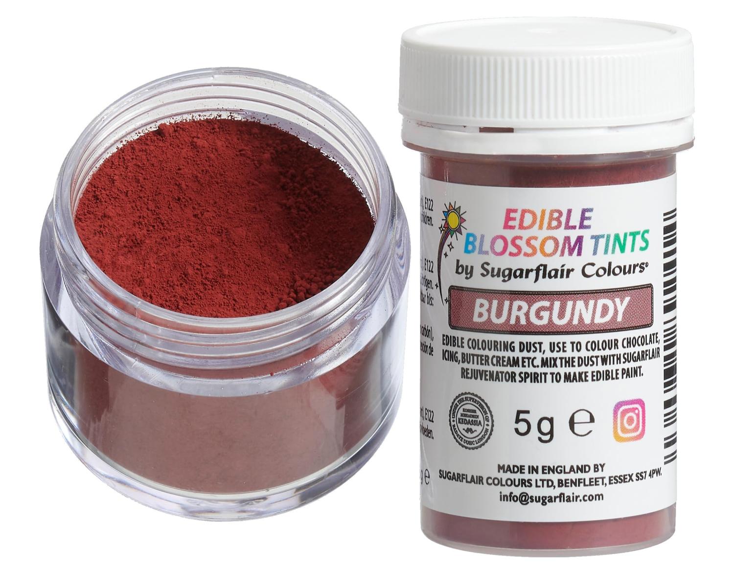 Sugarflair Burgundy Food Colouring Powder Dust - 5g | For Cake ...