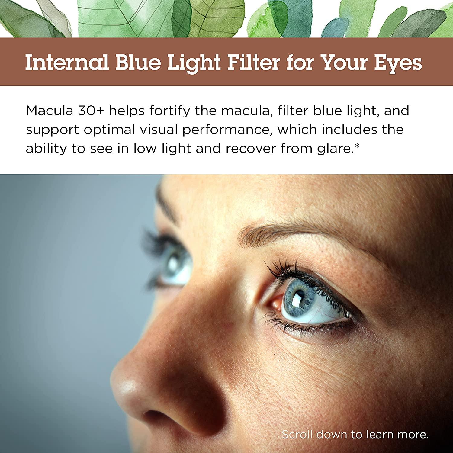 Quantum Health Macula 30+ Eye Support Supplement - Lutein, Zeaxanthin ...