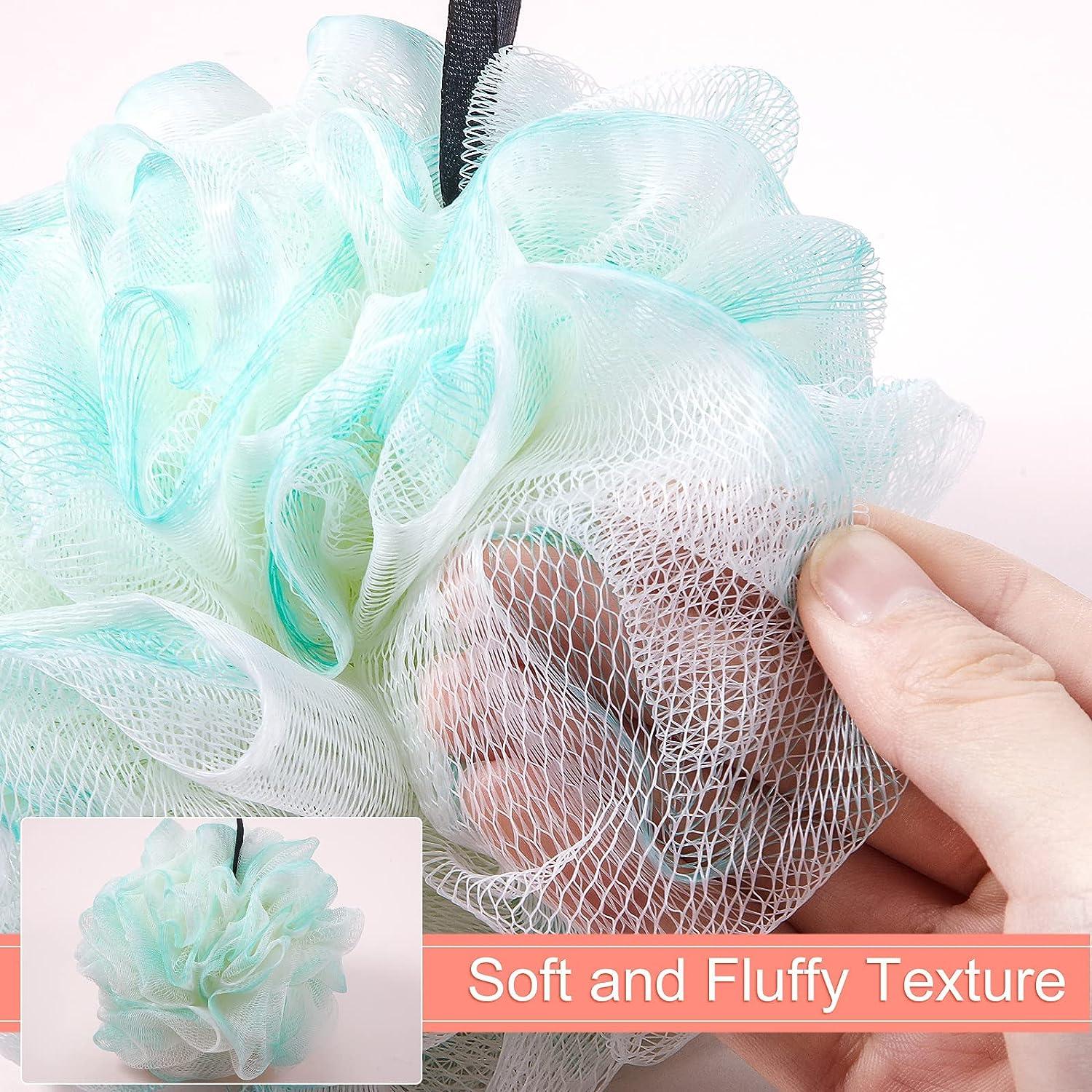 24 Pcs Soft Net Body Scrubber Sponge Balls - Bath Shower Loofahs Bulk ...
