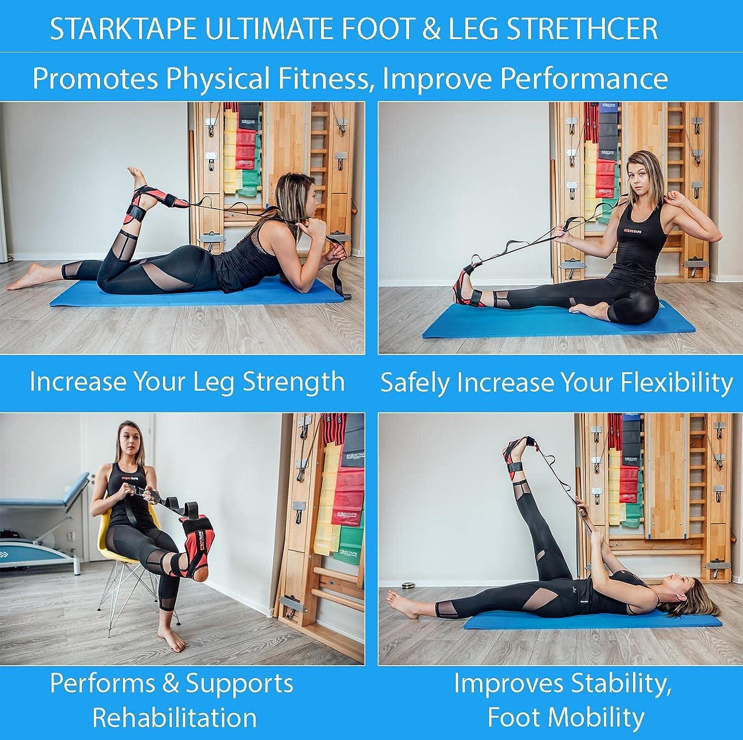 Starktape Foot and Leg Stretcher for Plantar Fasciitis, Heel Spurs ...