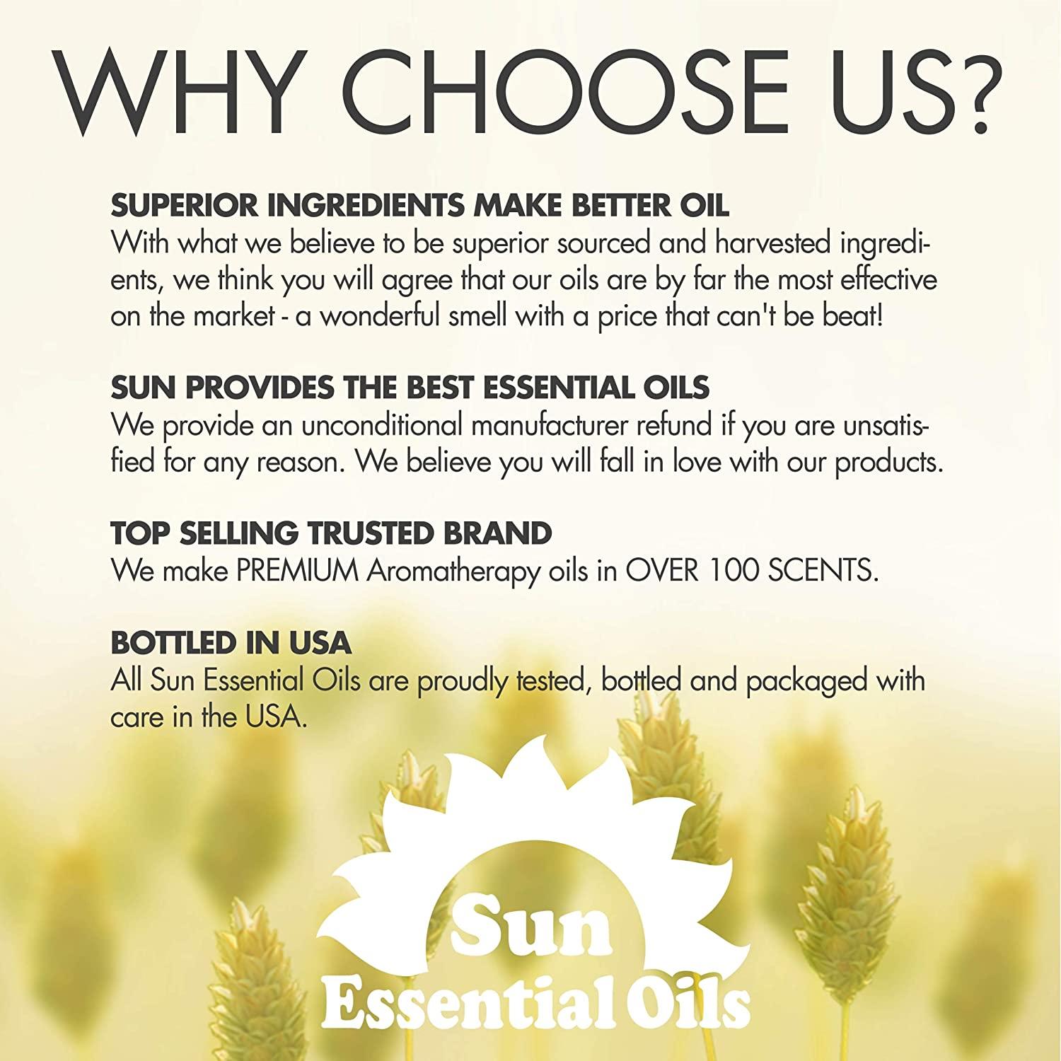 Sun Essential Oils 4oz - Patchouli Essential Oil - 4 Fluid Ounces