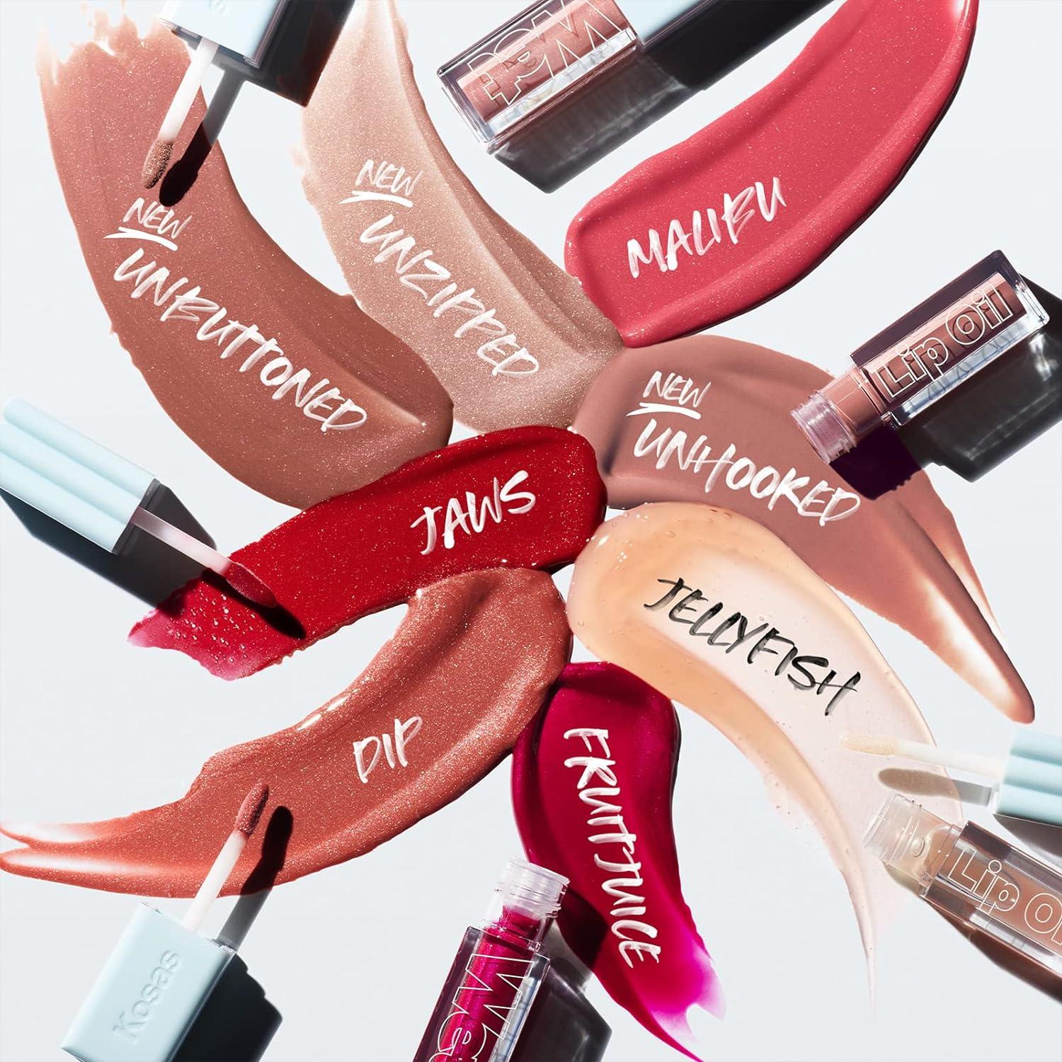 Kosas Wet Lip Oil Gloss - Hydrating Lip Plumping Treatment (Unzipped ...