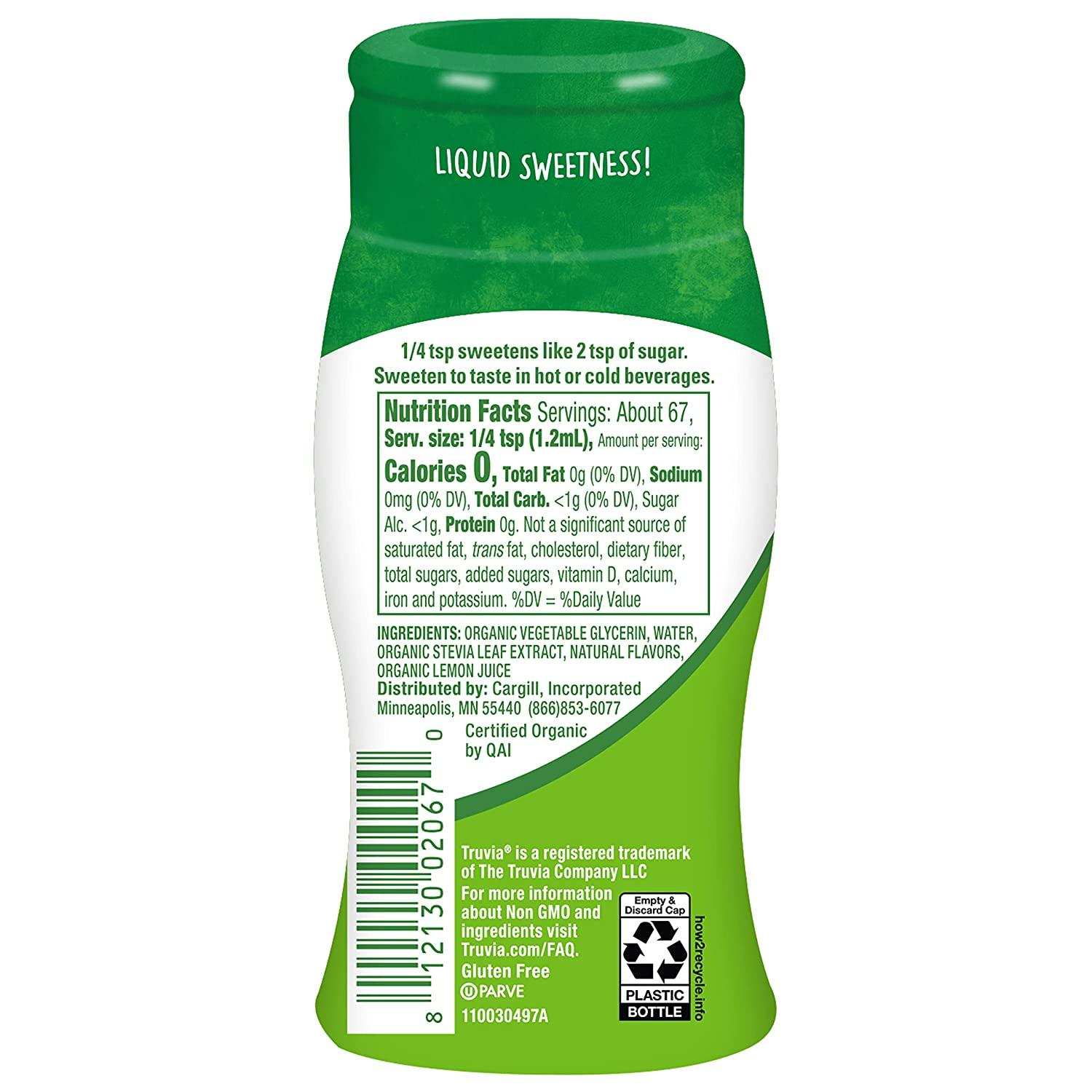 Truvia Organic Zero Calorie Liquid Stevia Sweetener 2.7 fl. oz ...