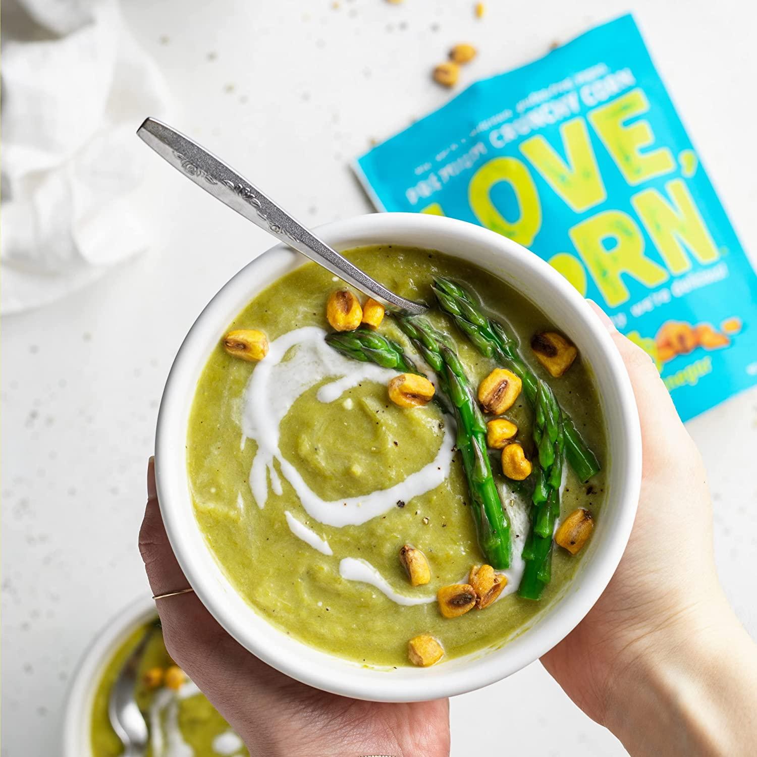 LOVE CORN Salt & Vinegar Snack | Crunchy Corn | 1.6oz x10 bags | Non ...