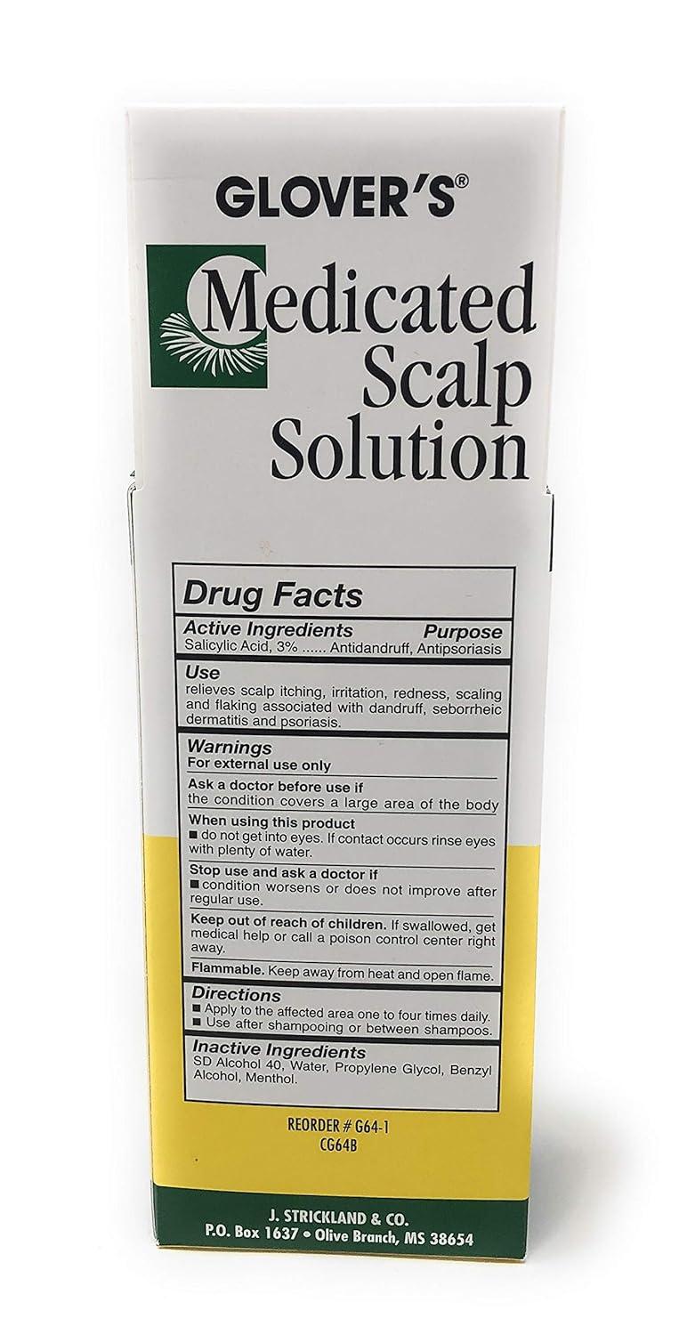 Glover's Medicated Scalp Solution - Soothing Relief for Scalp ...