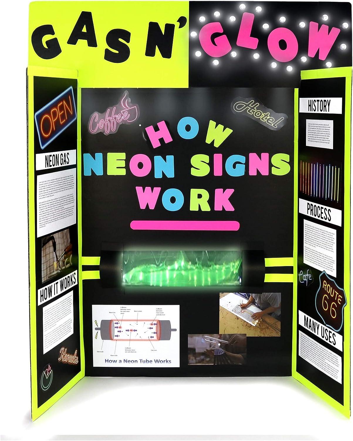 ArtSkills Jumbo 4 Paper Poster Letters and Numbers - Neon Colors - 190 Pieces - Ideal for ...