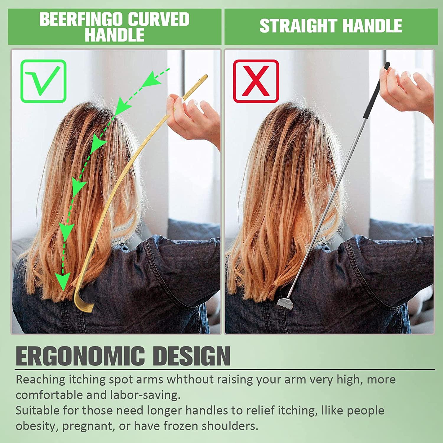 Curved Bamboo Back Scratchers - Perfect Gift for Men, Women, and ...