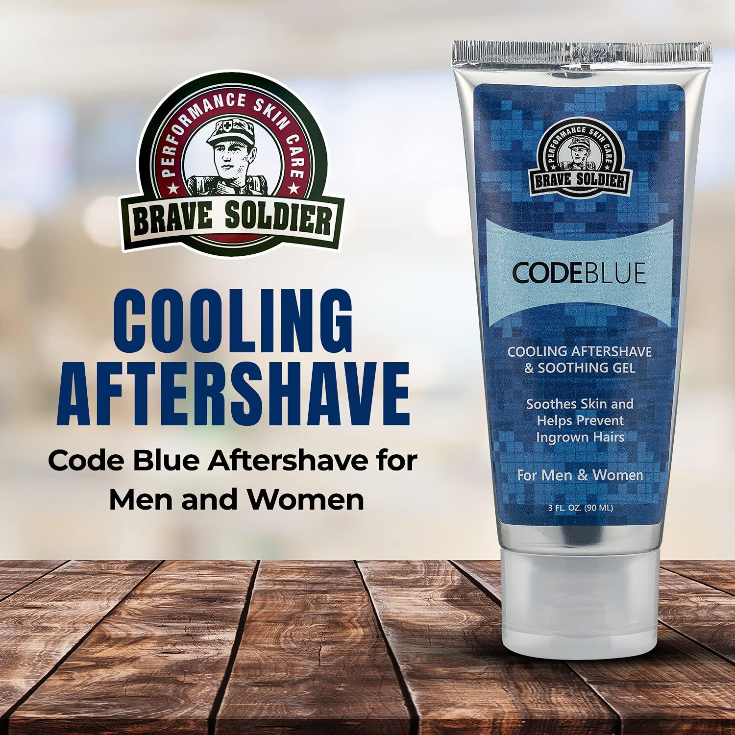Brave Soldier Code Blue After Shave Gel - 3 fl. oz. - Cooling ...