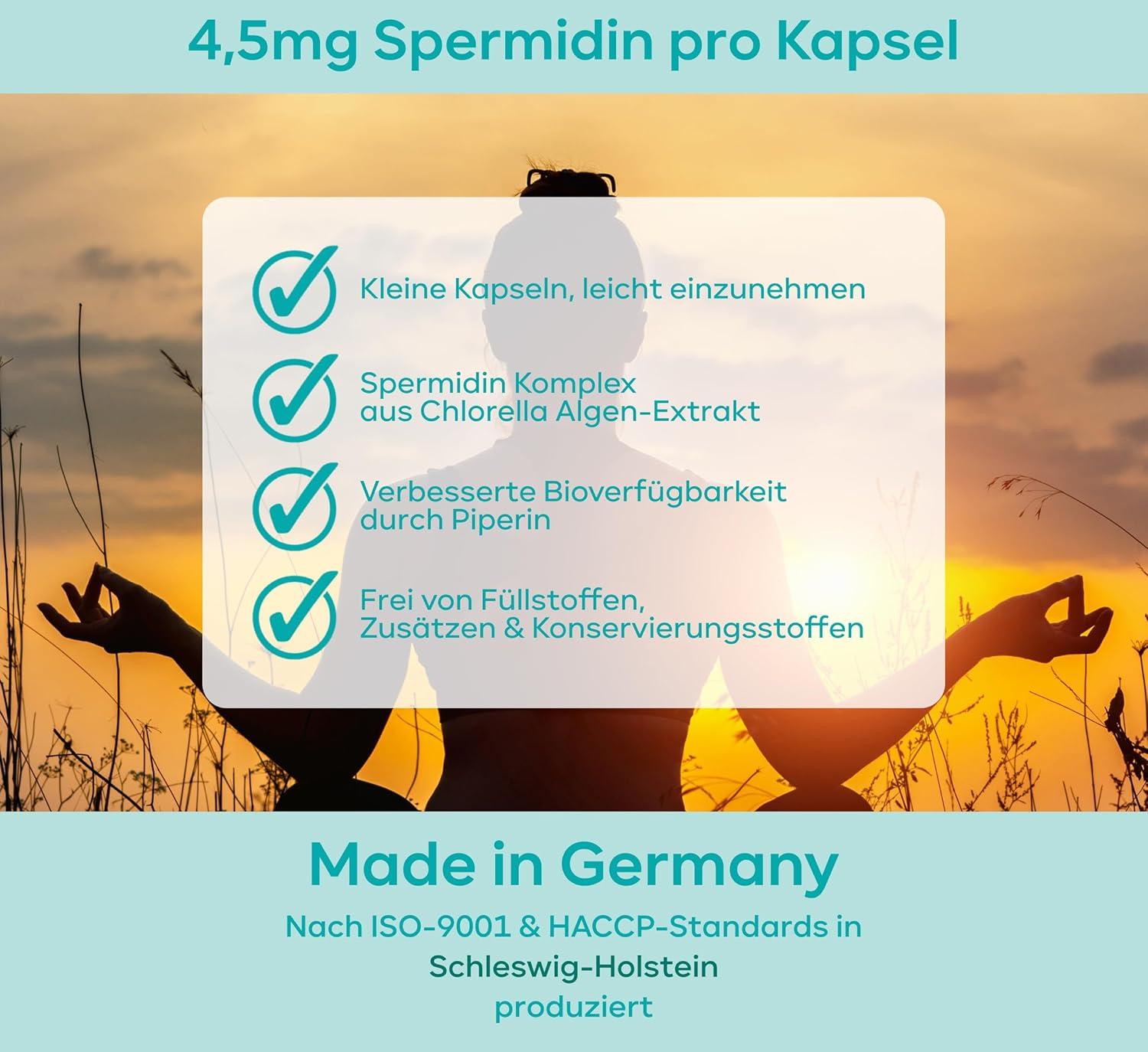 Buy Plantomol 4.5mg Spermidine Capsules - Vegan Chlorella Extract ...
