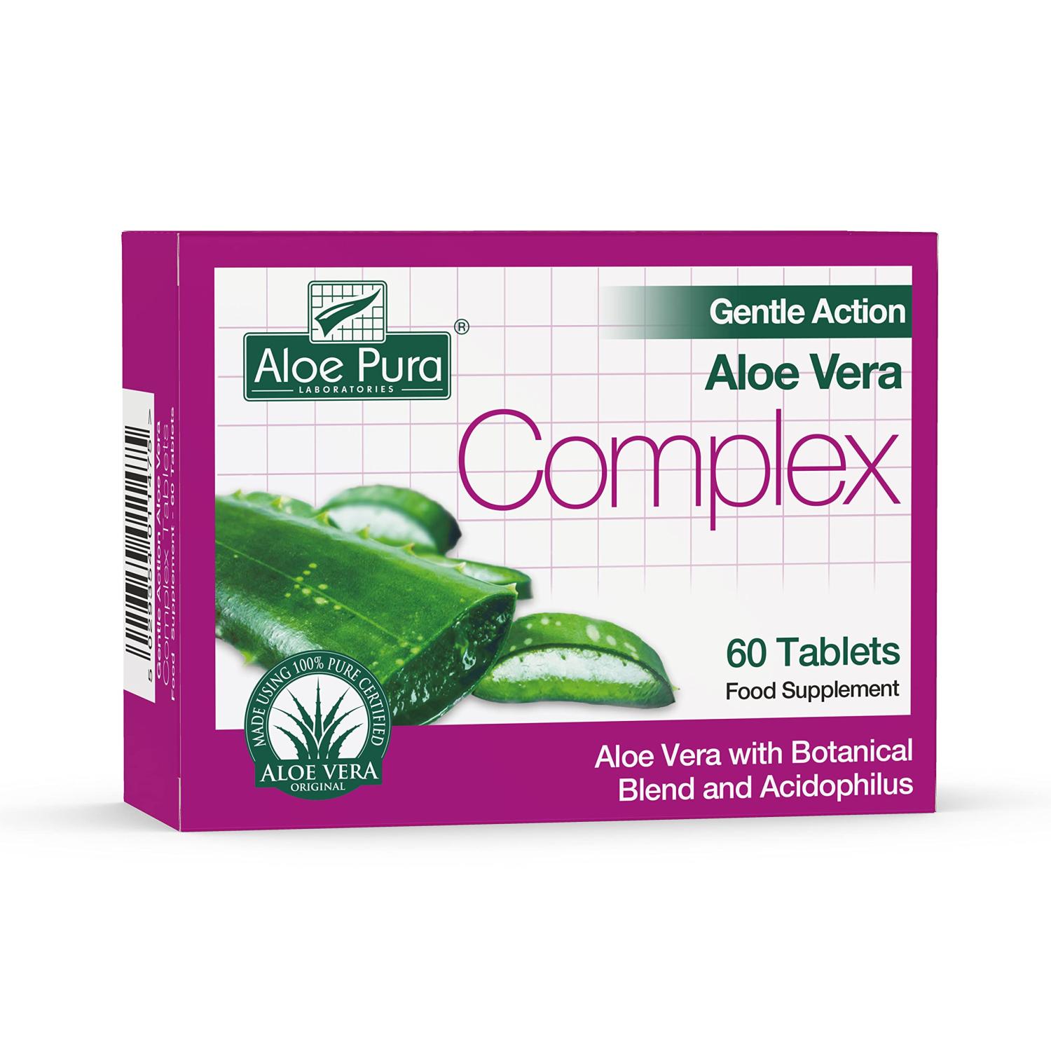 Aloe Pura Gentle Action Aloe Vera Complex 60 Tablets (Pack of 3) | Buy ...