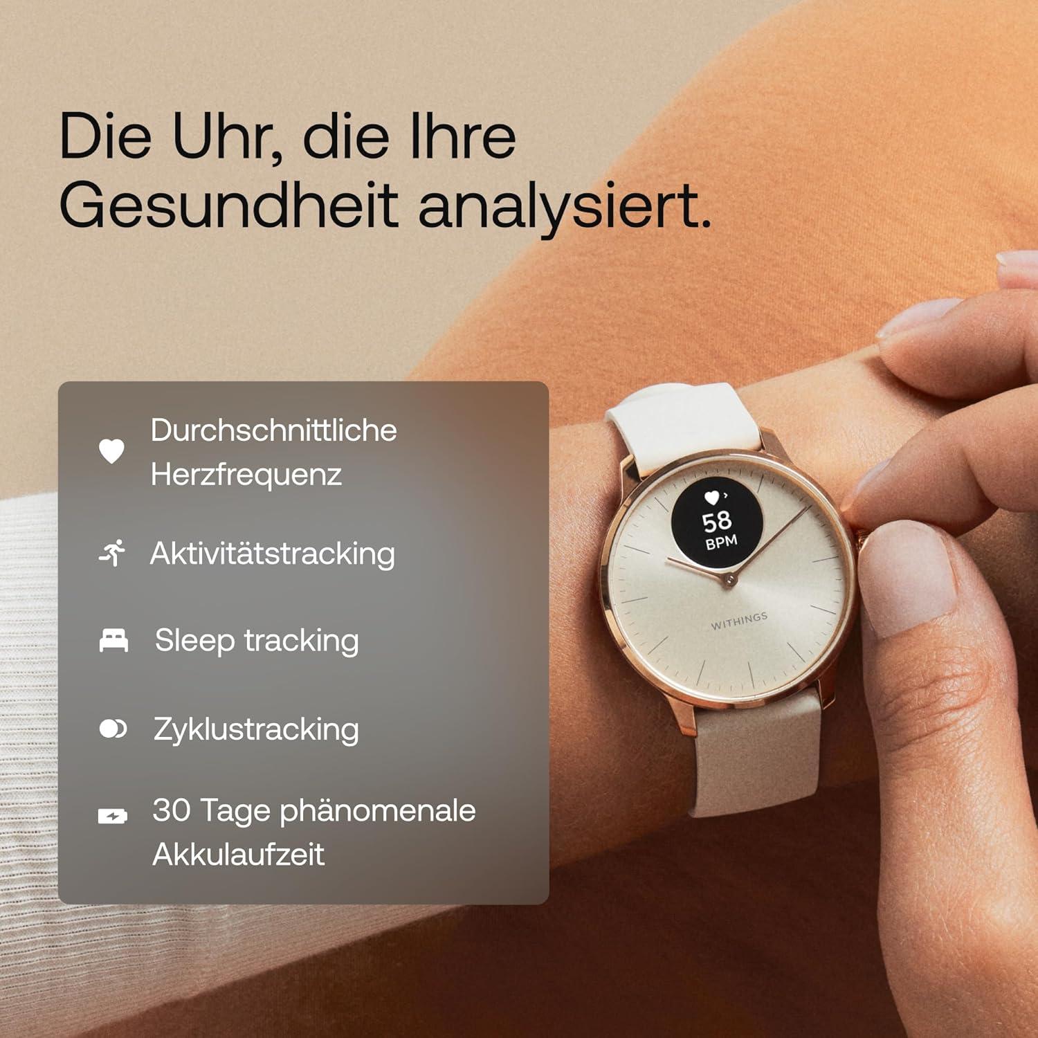 Withings Scanwatch Light - Hybrid Smartwatch with Heart Monitoring ...