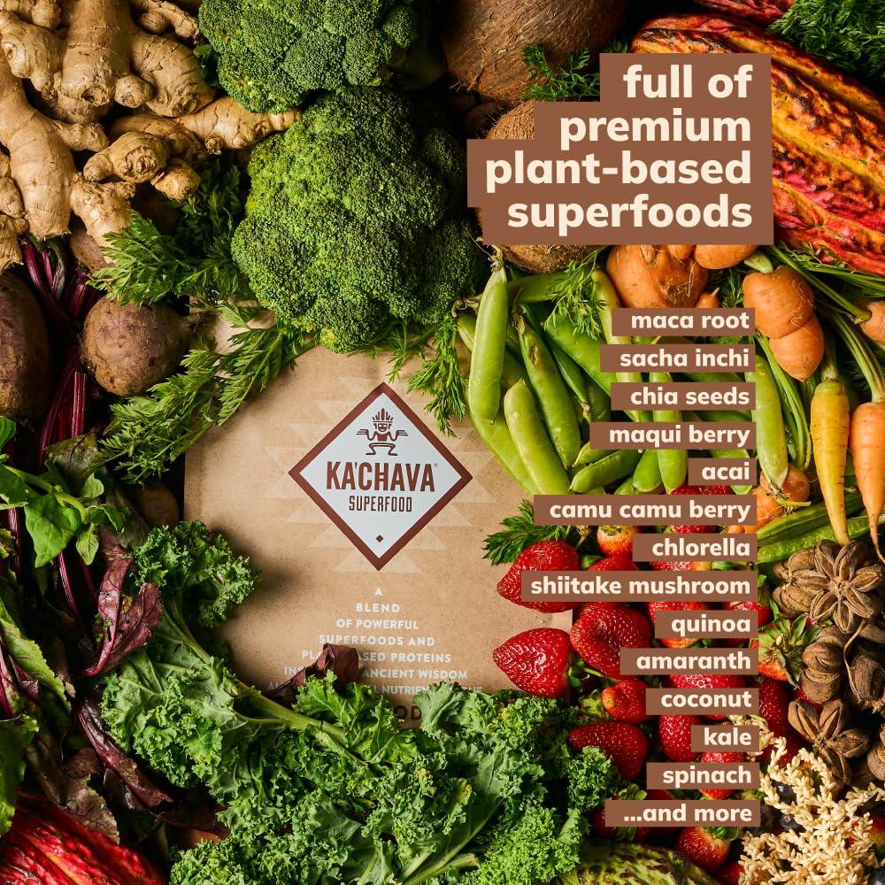 Ka'Chava All-In-One Chocolate Nutrition Shake Blend - 85+ Superfoods ...
