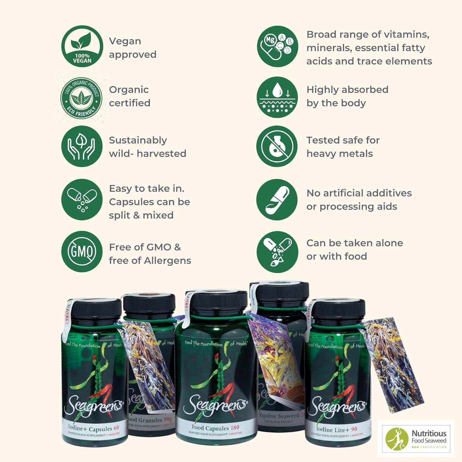 Seagreens Seaweed Food Supplement Capsules - 60 Count | Buy Now with ...