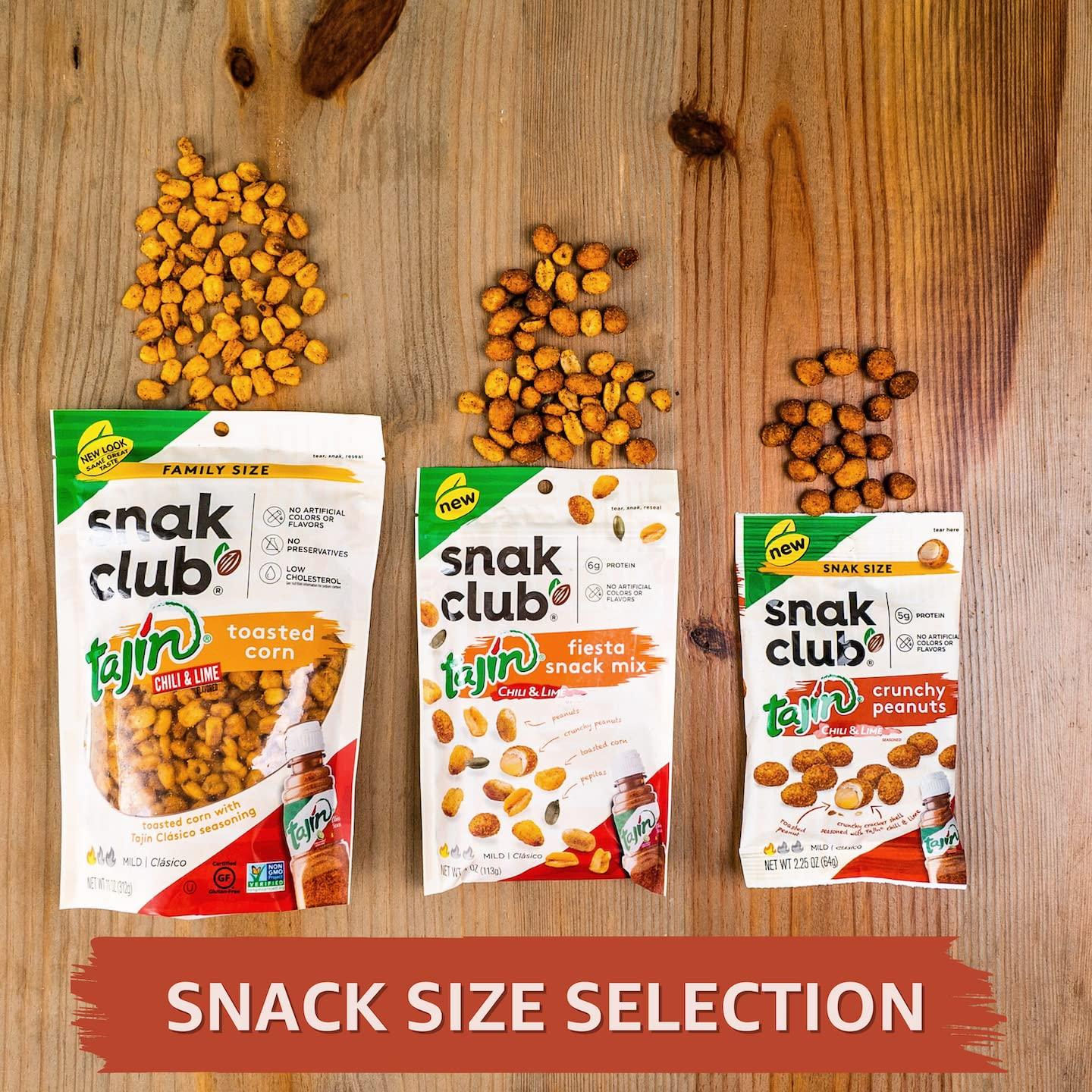 Snak Club Tajin Crunchy Peanuts - Mild Chili & Lime Flavor - 10.5oz ...