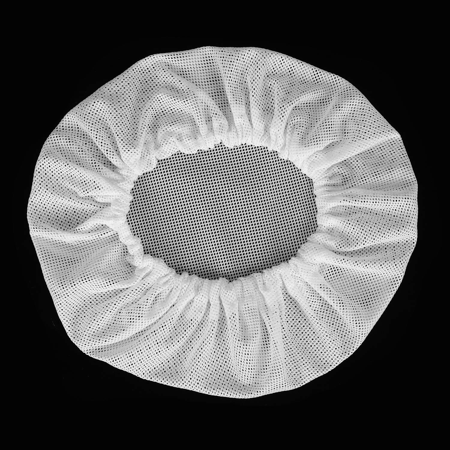 3PCS White Mesh Sleep Caps Bouffant Hair Nets - Women's Protective ...