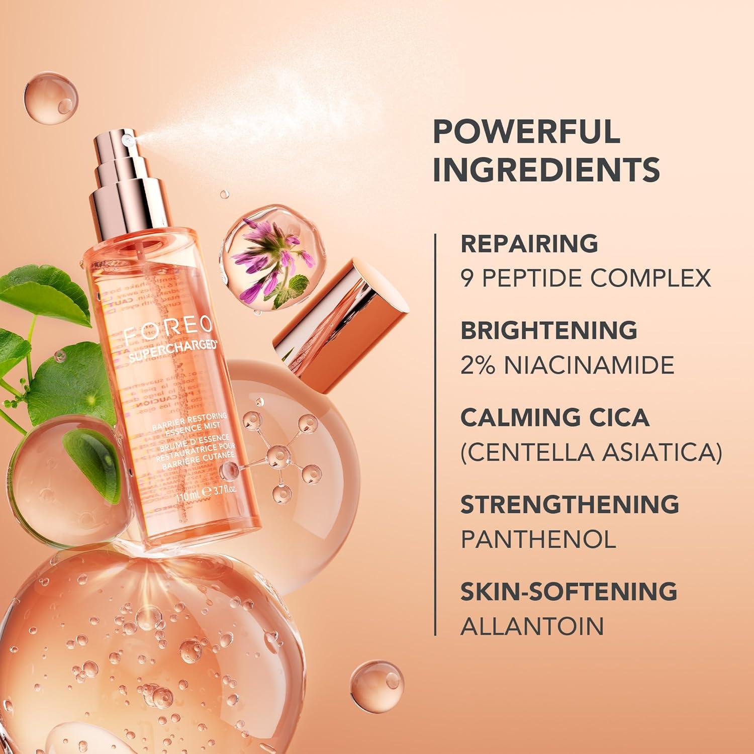FOREO Supercharged Barrier Restoring Essence Mist - Collagen Boosting ...