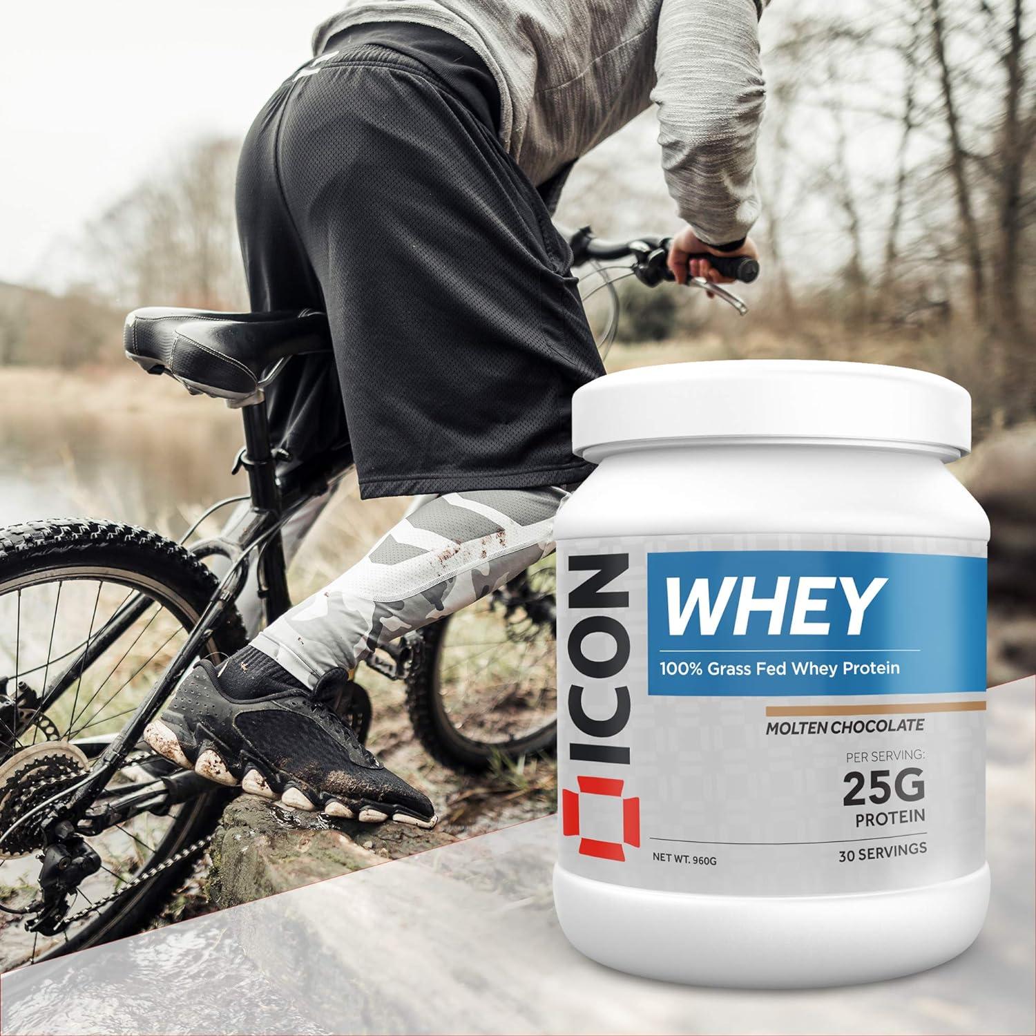 ICON Nutrition Whey Protein Powder 960g 30 Servings - Molten Chocolate ...