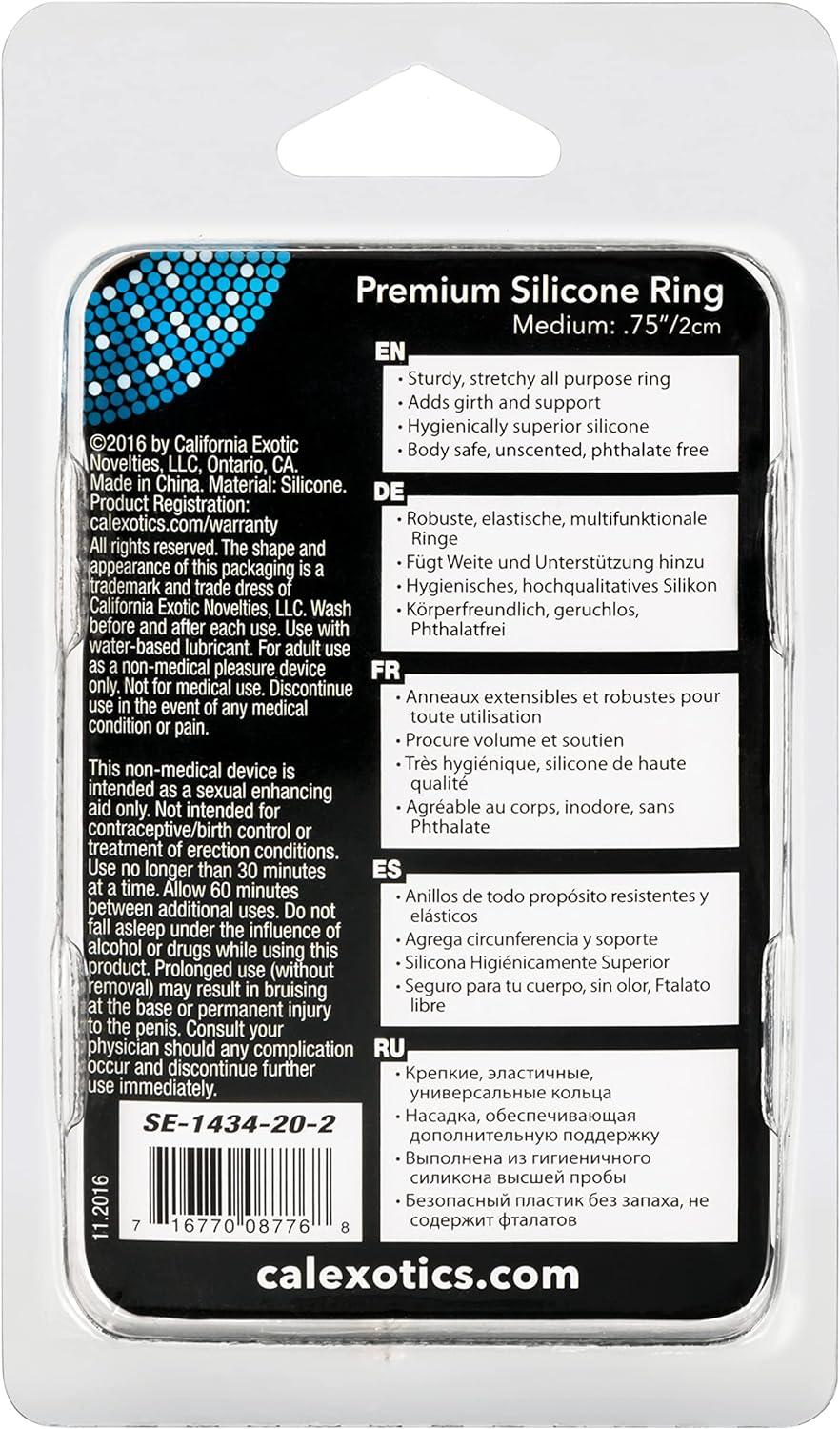 CalExotics Premium Silicone Ring - Medium | Enhance Pleasure and ...