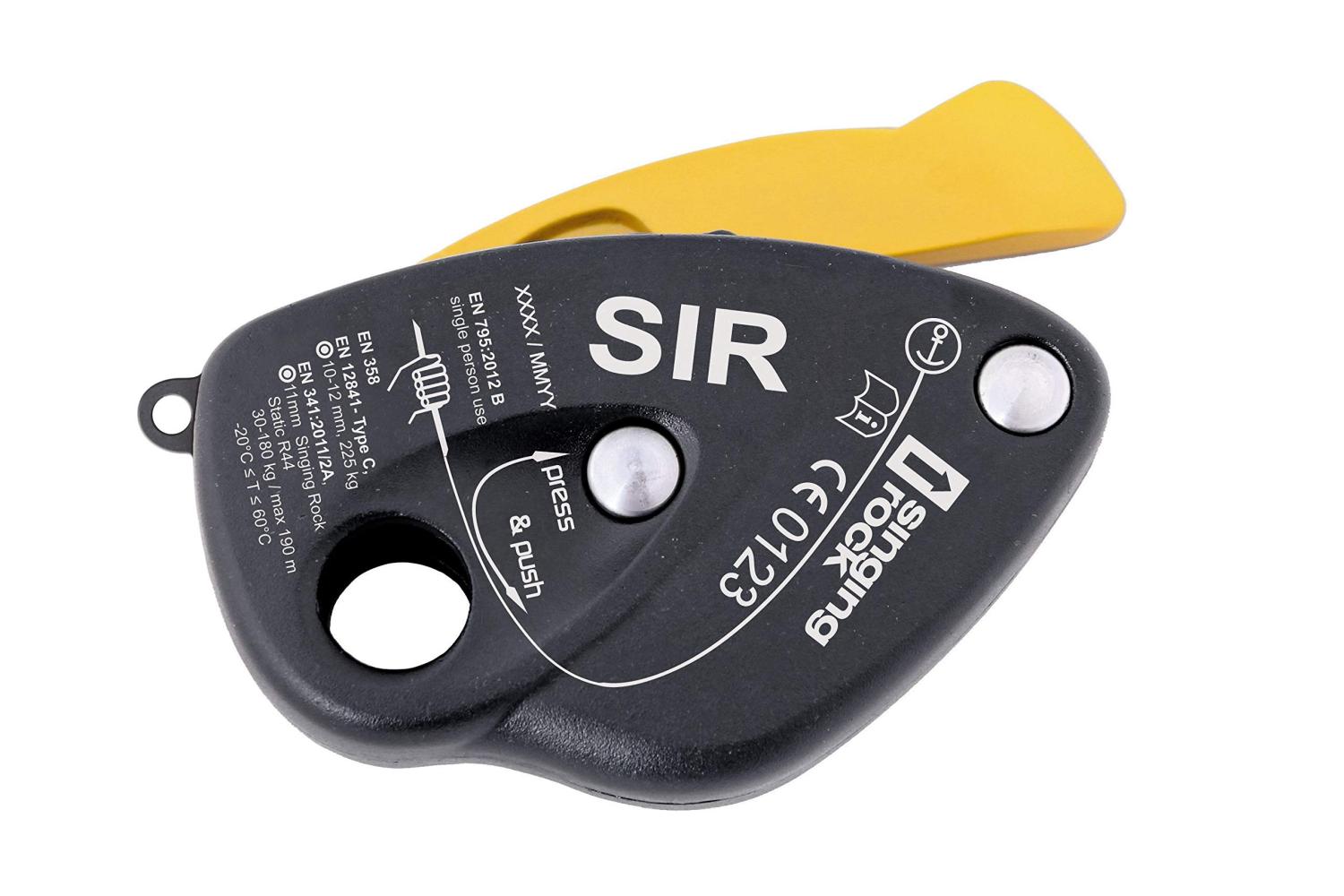Singing Rock Sir Descender ANSI Z359.4 Black - High-Quality Safety Gear ...