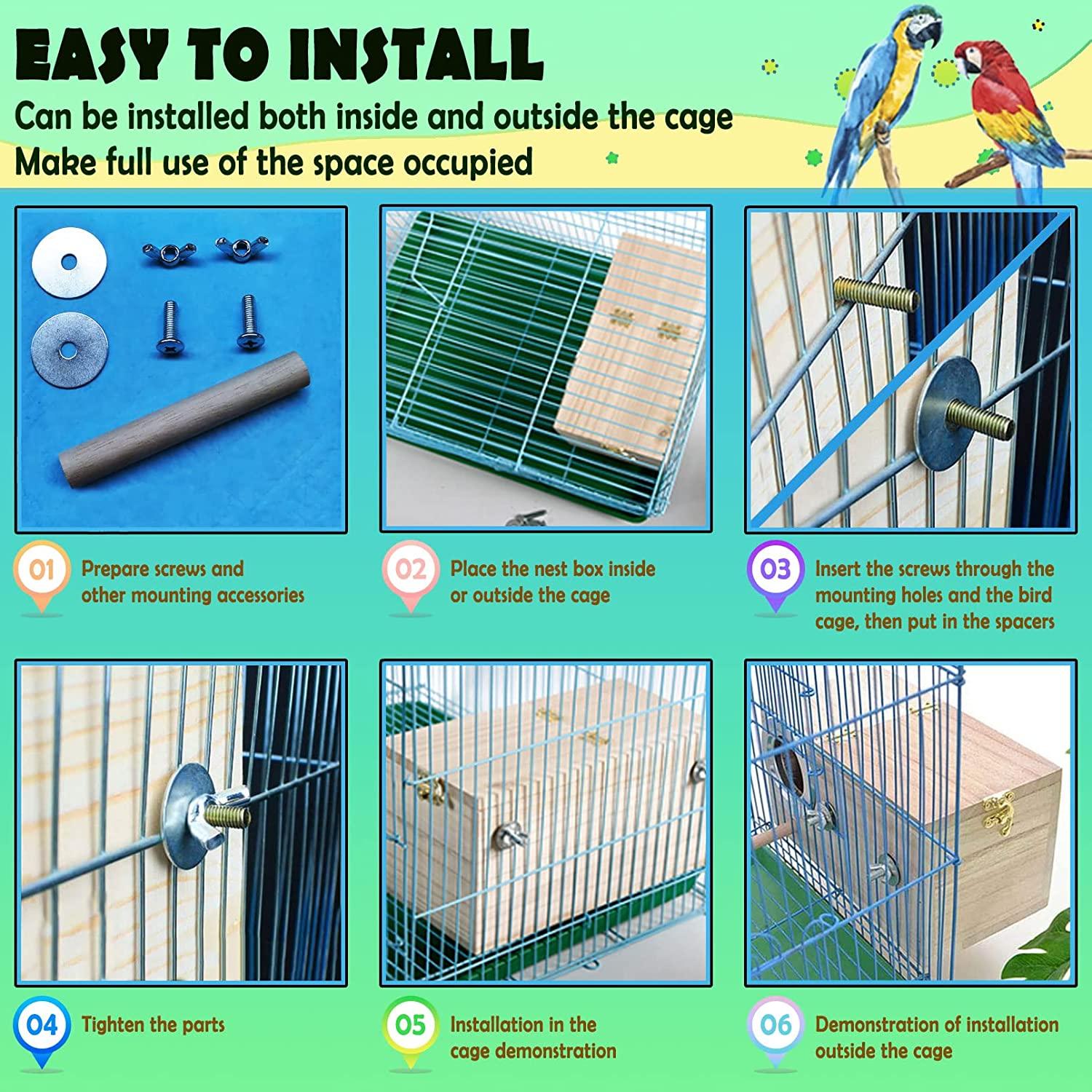 parakeet nesting boxes ideas