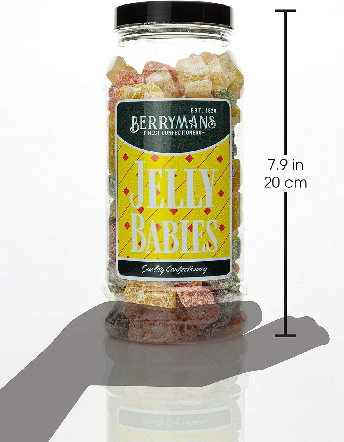 Original Jelly Babies Retro Sweets Gift Jar By Berrymans Sweet Shop ...