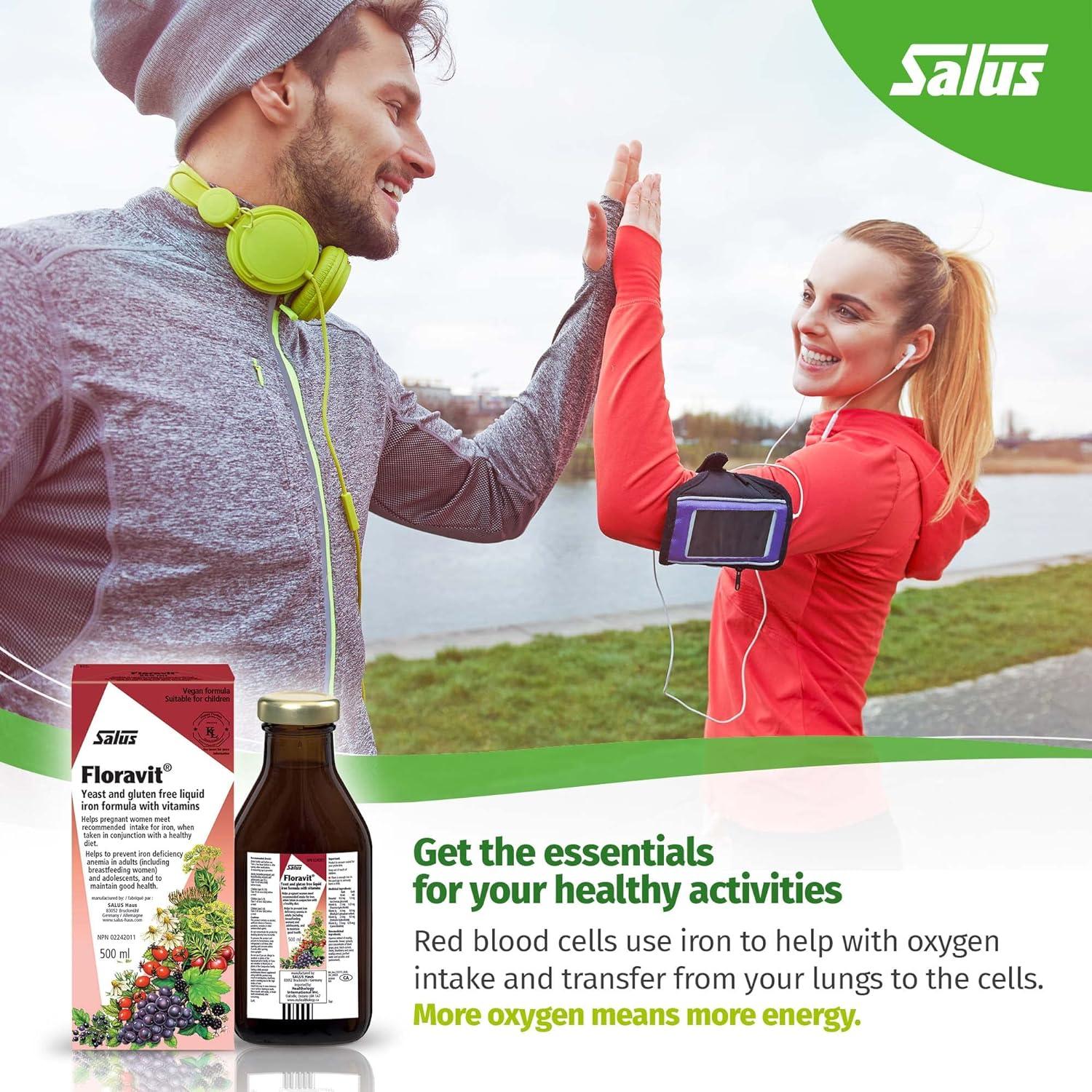 Salus Floravit Liquid Iron & Vitamins | Herbal Iron Supplement for ...