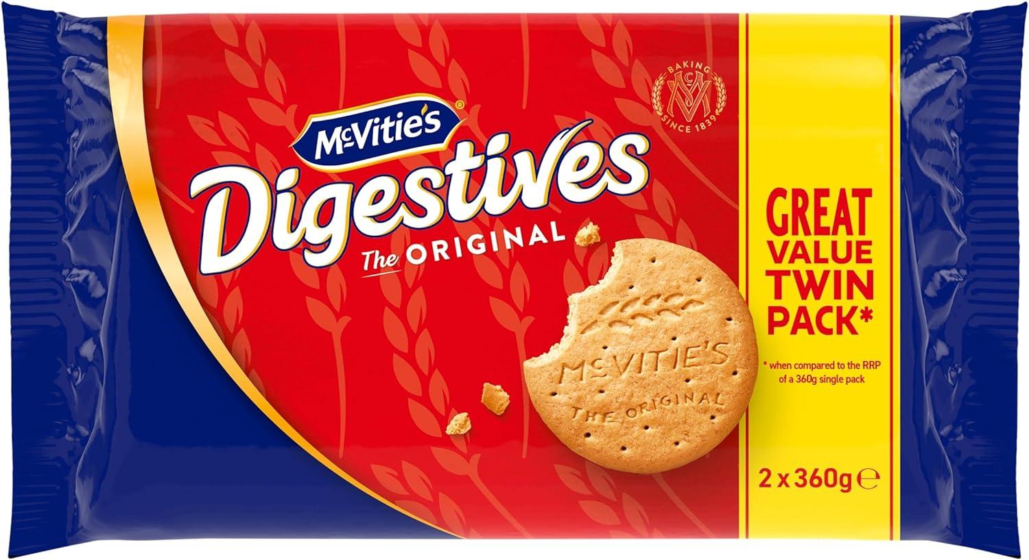 McVitie's Original Digestive Biscuit Twin Pack (2 x 360g) | Buy Now ...