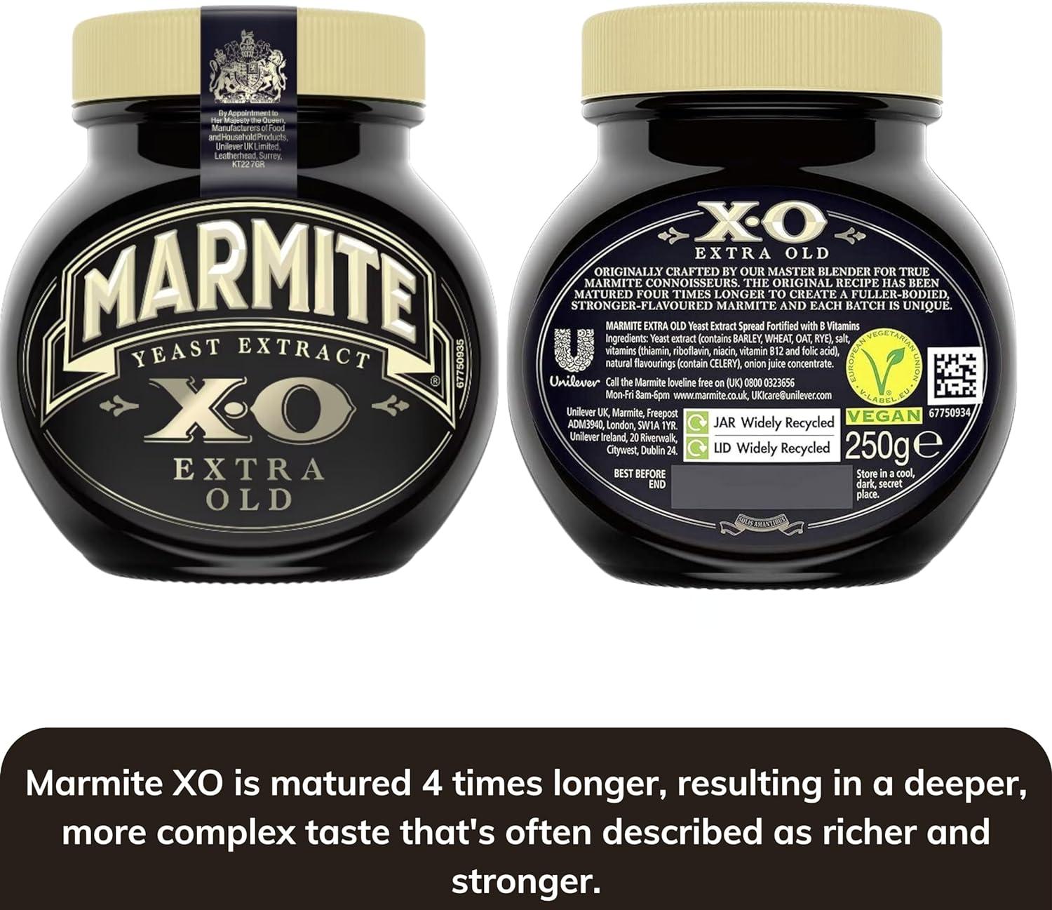 Yeast Extract Breakfast pack includes Marmite XO Original flavour 250g x3 Wooden spreader | Buy ...