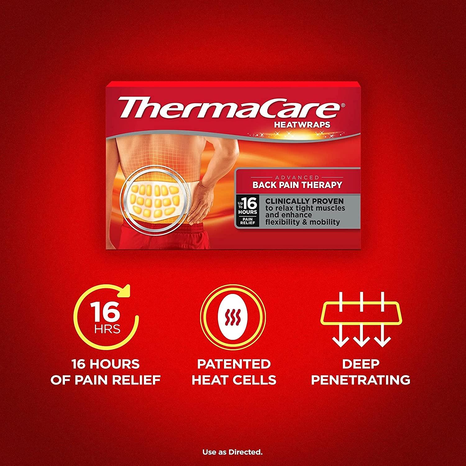 ThermaCare Portable Heating Pad for Lower Back and Hip Pain Relief - L ...