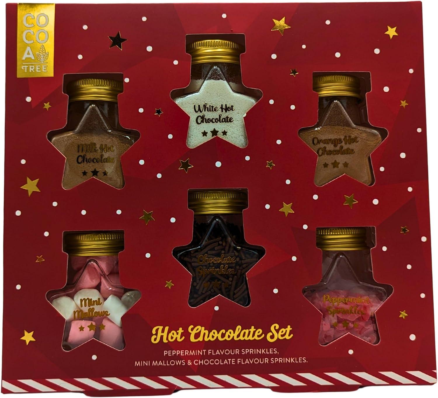 Hot Chocolate Gift Set - 6 X Star Jars Hot Chocolate Kit - Crushed ...