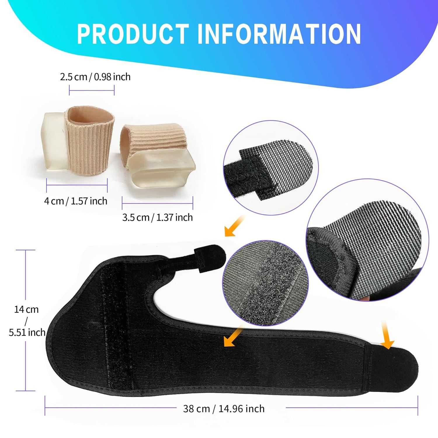 Bunion Corrector Toe Straightener 2 x Bunion Splint + 2 x Big Toe ...