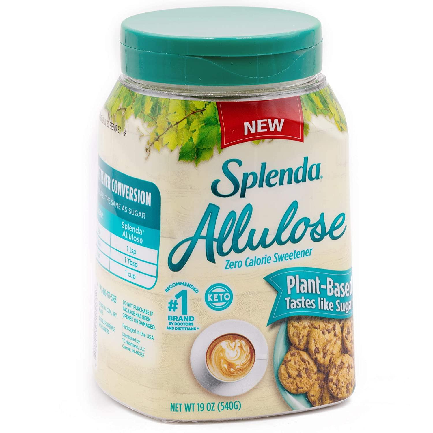 SPLENDA ALLULOSE 19oz Plant-Based Zero Calorie Sweetener for Baking ...