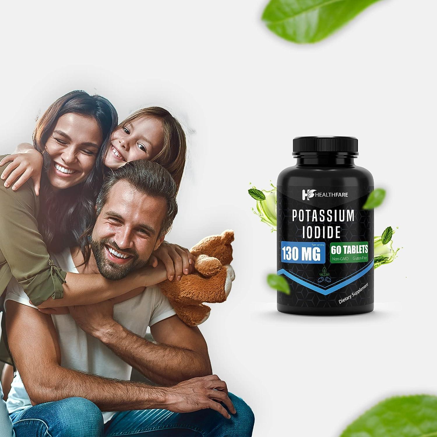 HealthFare Potassium Iodide Fast Dissolving Tablets 130mg (6 Pack ...