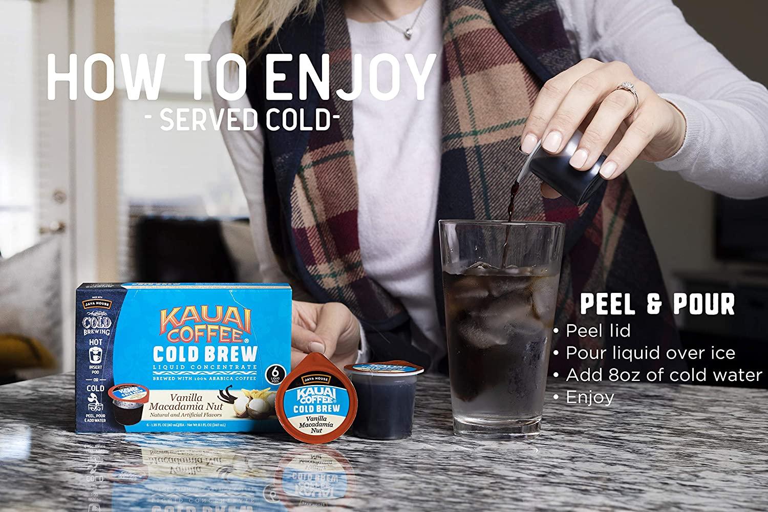 JAVA HOUSE Cold Brew Coffee Kauai Vanilla Macadamia Nut K Cup Pods (36 ... JAVA HOUSE Cold Brew Coffee Kauai Vanilla Macadamia Nut K Cup Pods (36 ...