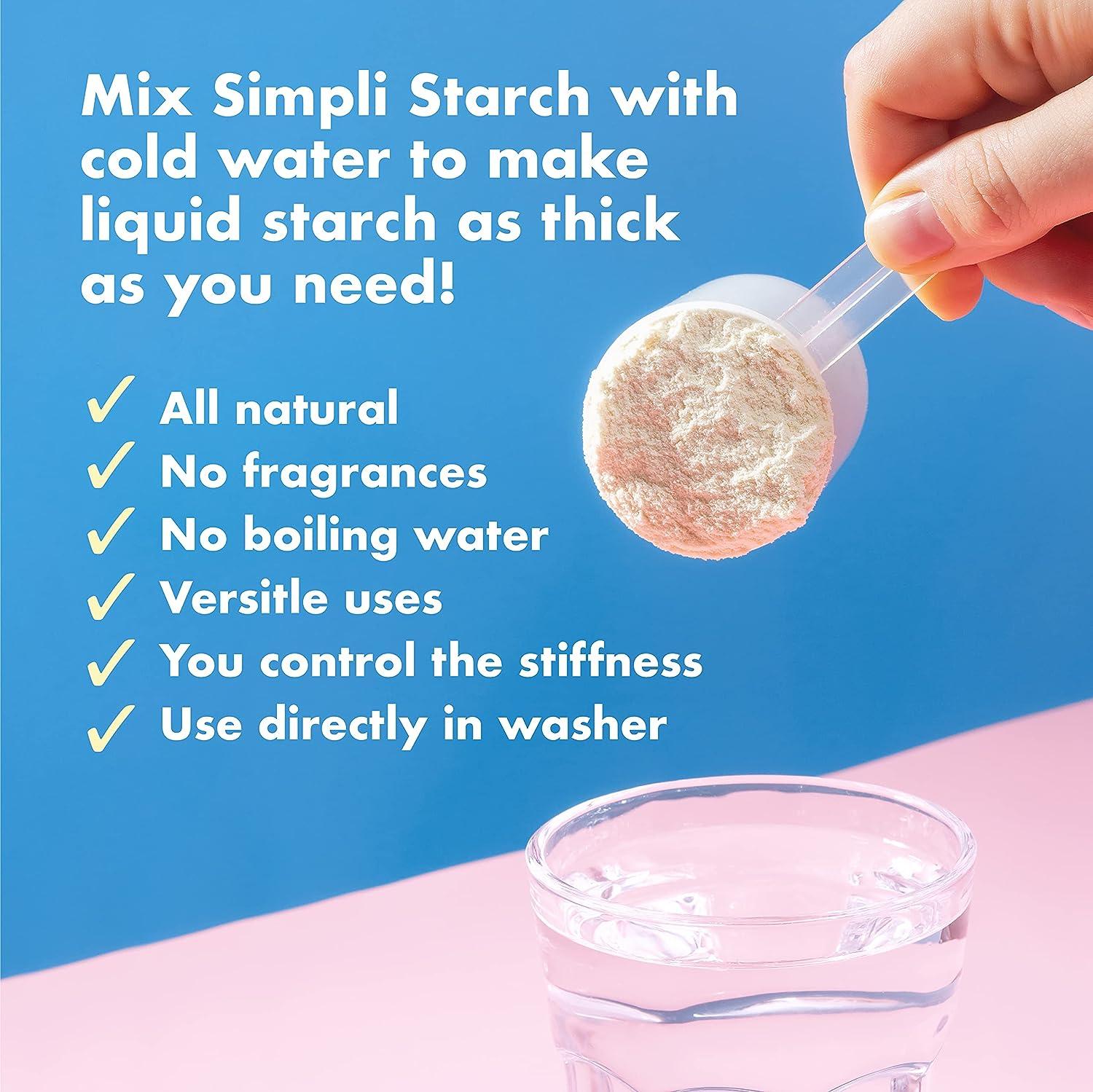 Simpli Starch 16oz Pouch - Liquid Starch Concentrate for Laundry ...