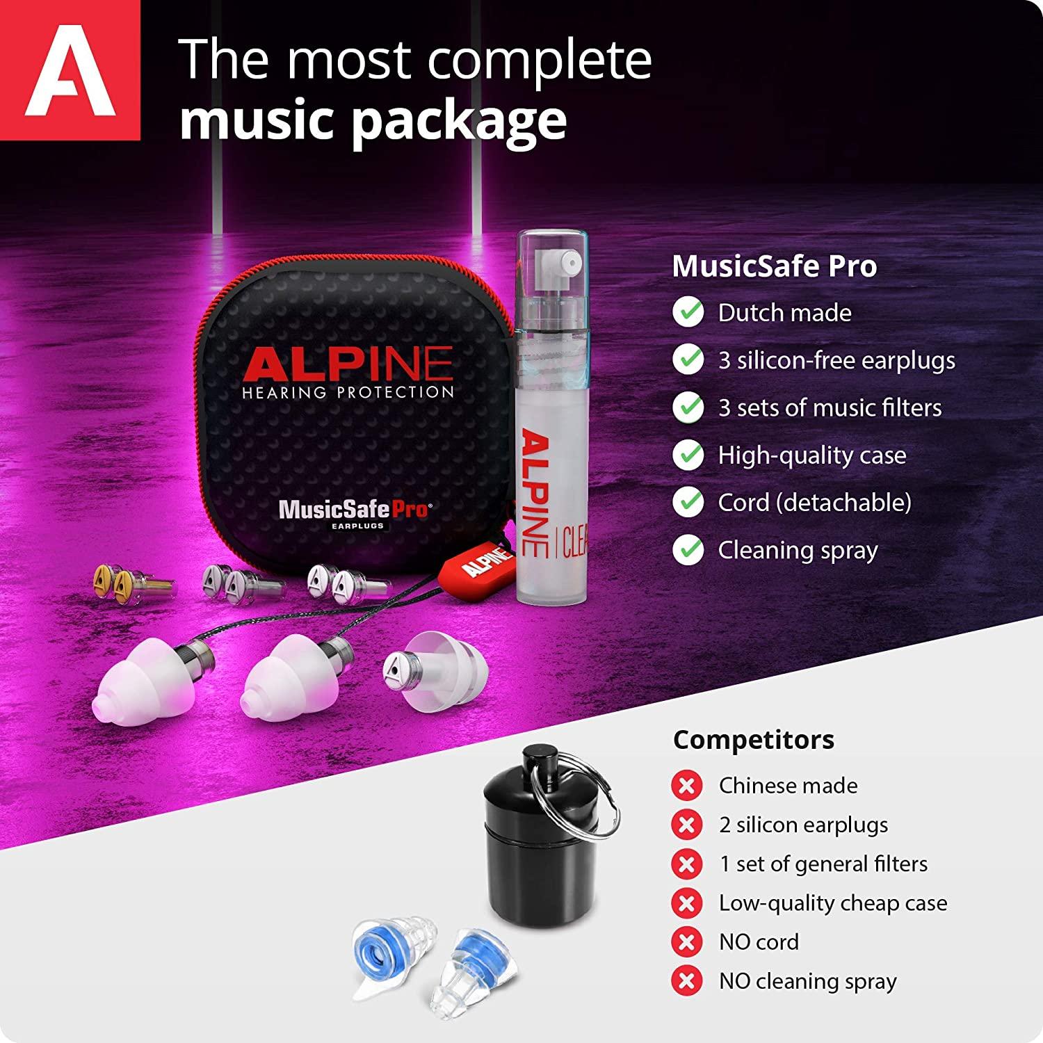 Alpine MusicSafe Pro High Fidelity Earplugs for Concert & Noise ...