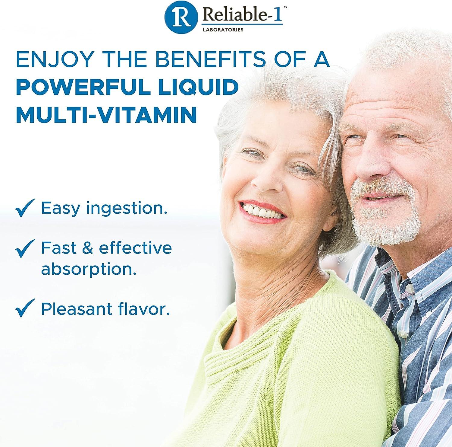 Reliable-1 Laboratories Multi-Vite Liquid Multivitamin for Adults ...