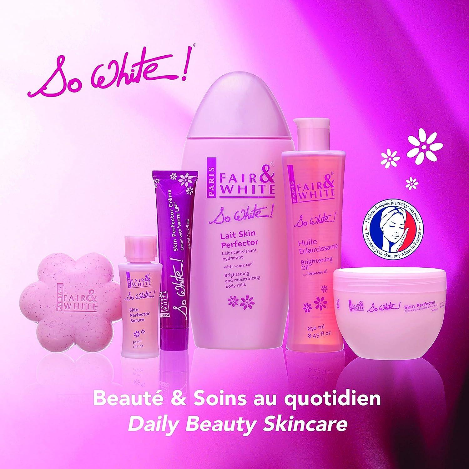 Fair & White So White Body Oil 250ml - Vitamin E, Almond Oil, 'Lumiskin ...